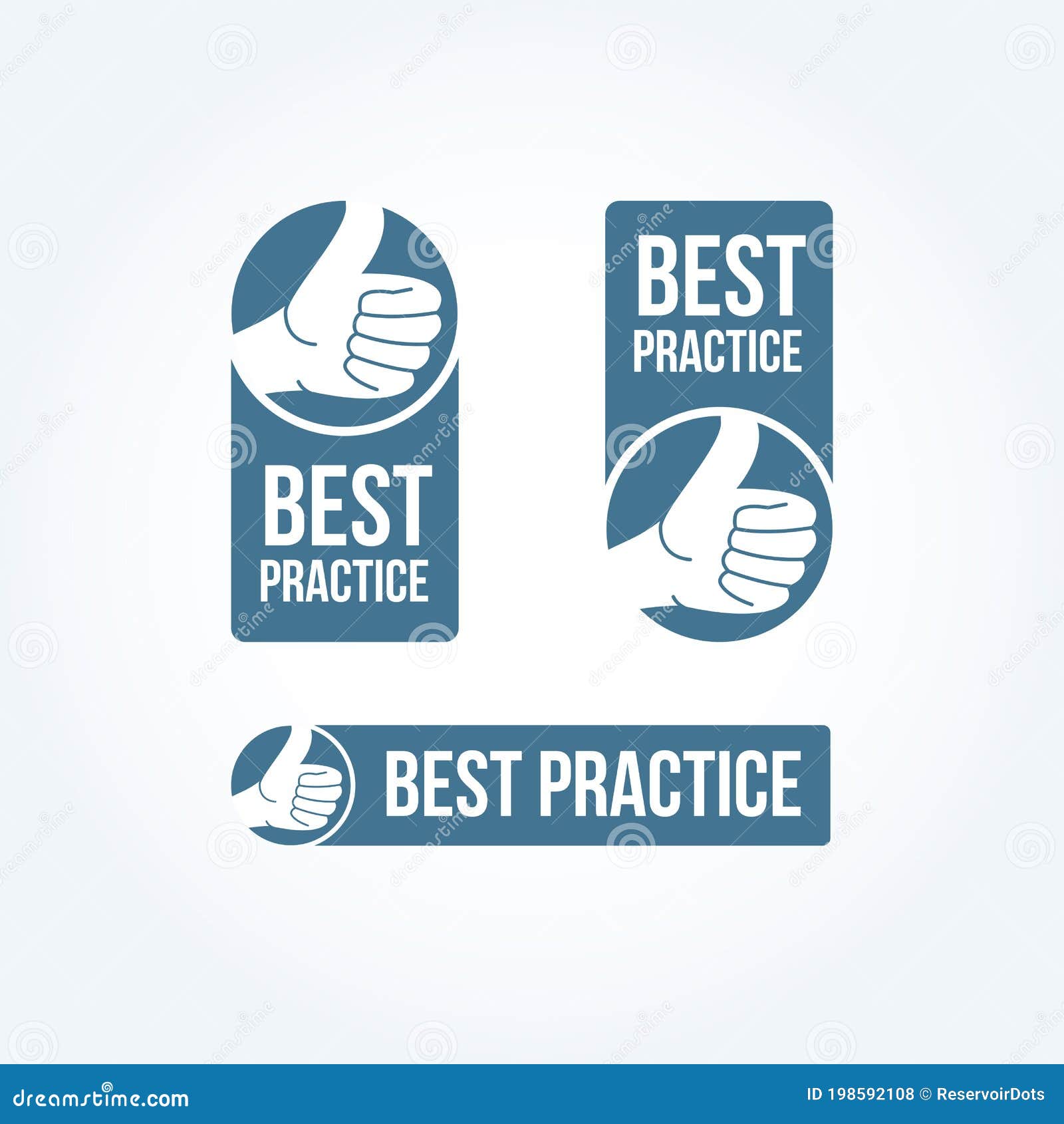 Best Practice Labels stock vector. Illustration of management - 198592108