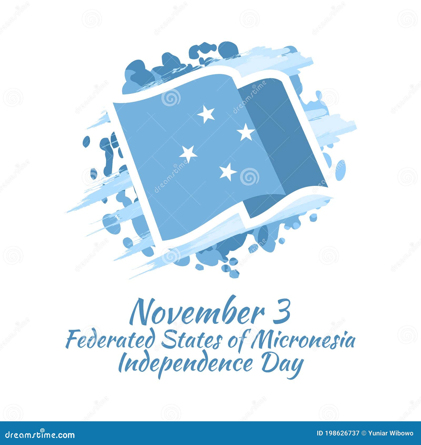 November 3, Independence Day of Federated States of Micronesia Stock ...