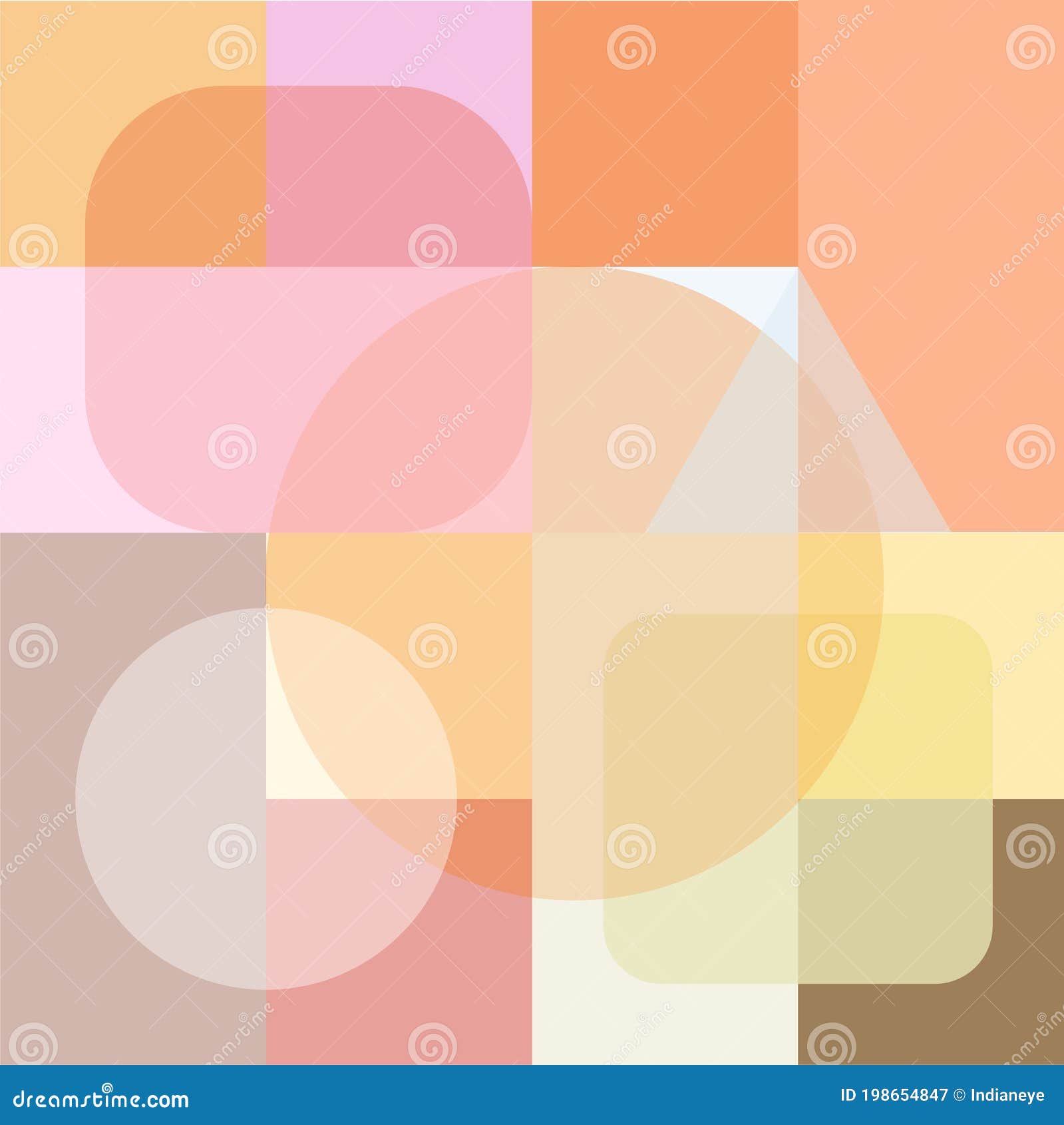 Graphical Shapes & Warm Color Shades Stock Vector - Illustration of ...