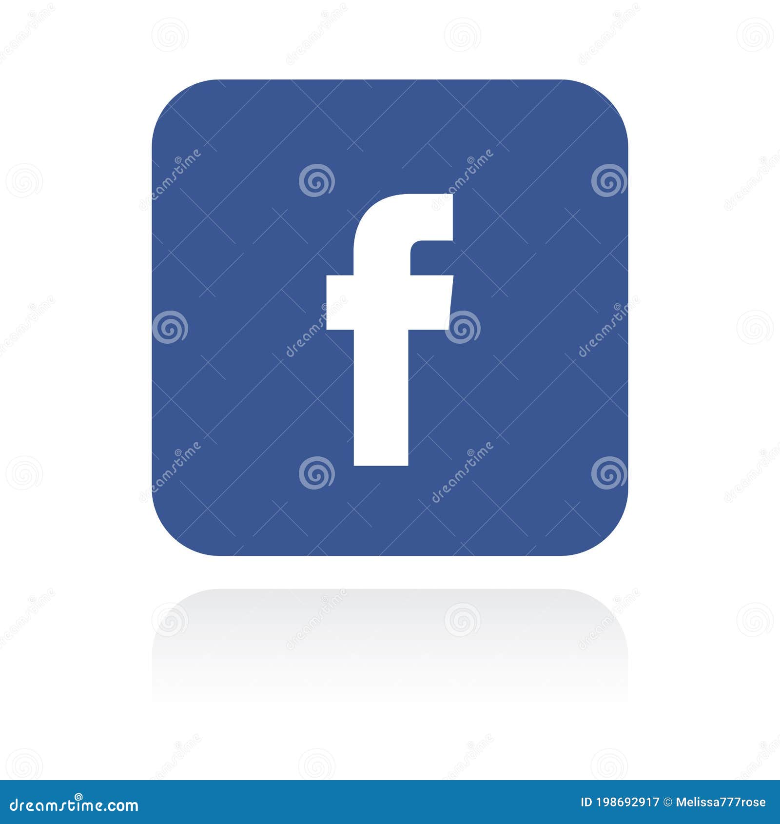 Facebook Icon, Popular Social Media Logo Icon Facebook Element Vector ...