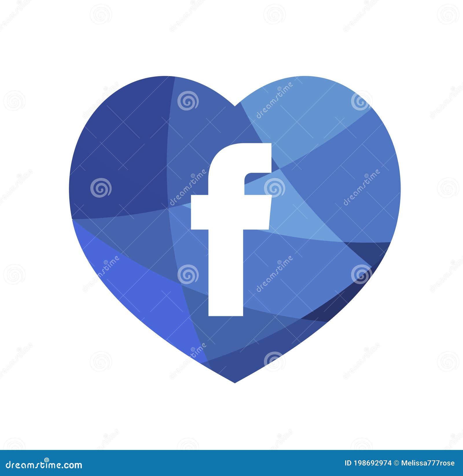 Facebook Icon, Popular Social Media Logo Icon Facebook Element Vector ...