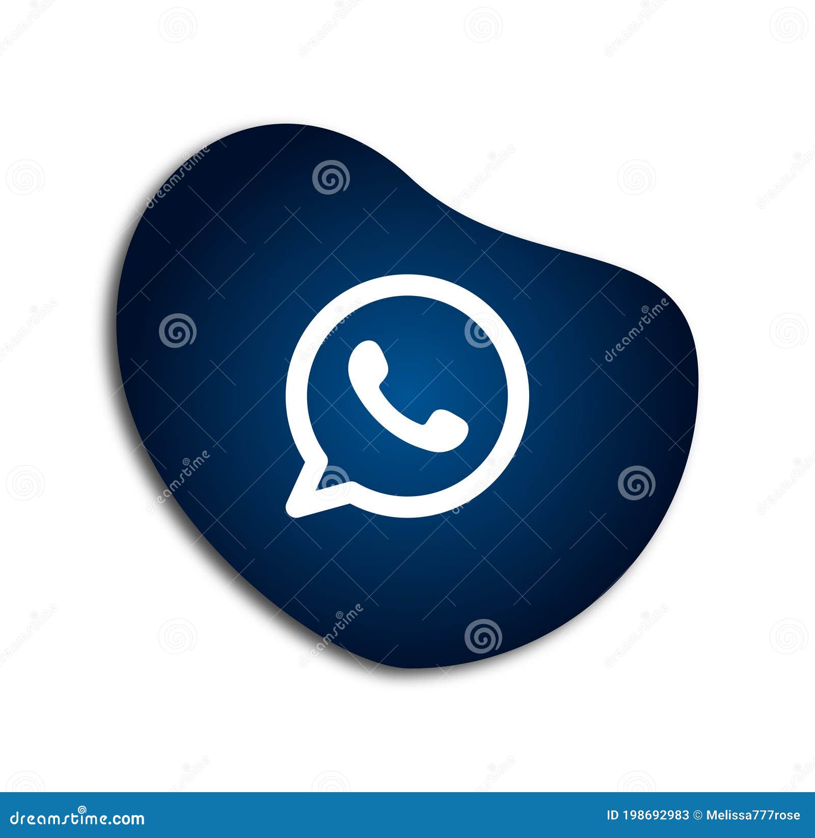 Whatsapp Icon, Popular Social Media Logo Icon Whatsapp Element Vector ...