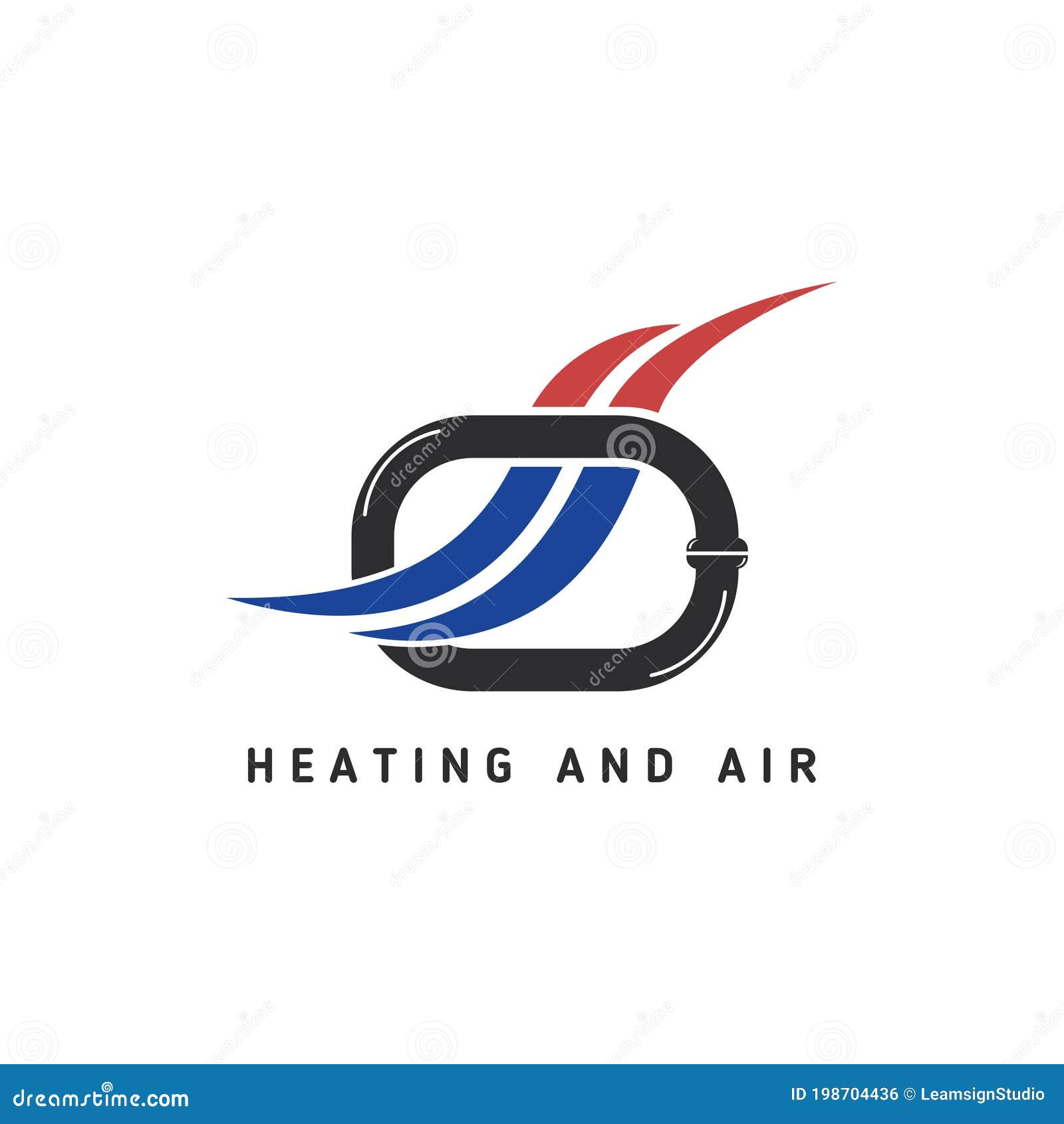 HVAC Logo Design, Heating Ventilation And Air Conditioning Logo Or Icon ...