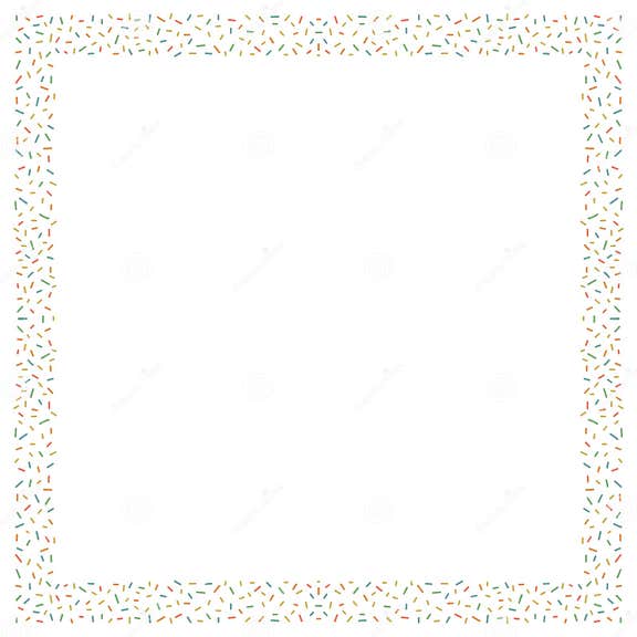 Decorative Frame of Colored Dashes. Stock Illustration - Illustration ...