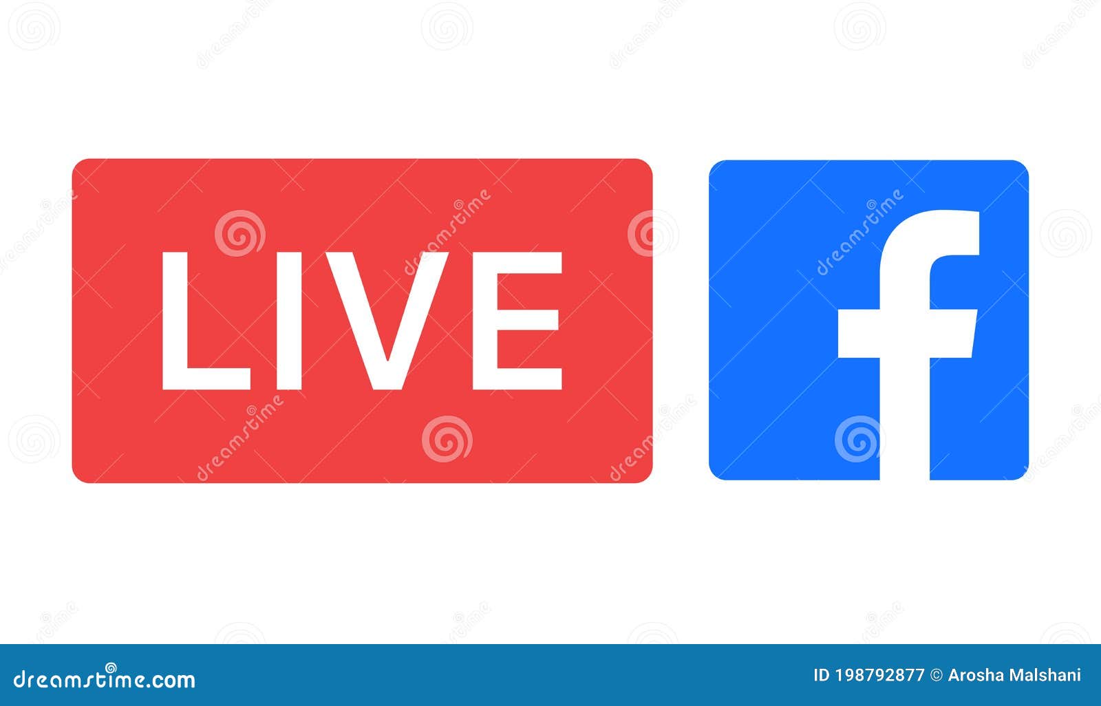 Facebook Live Icon Logo Vector Illustration | CartoonDealer.com #219165302