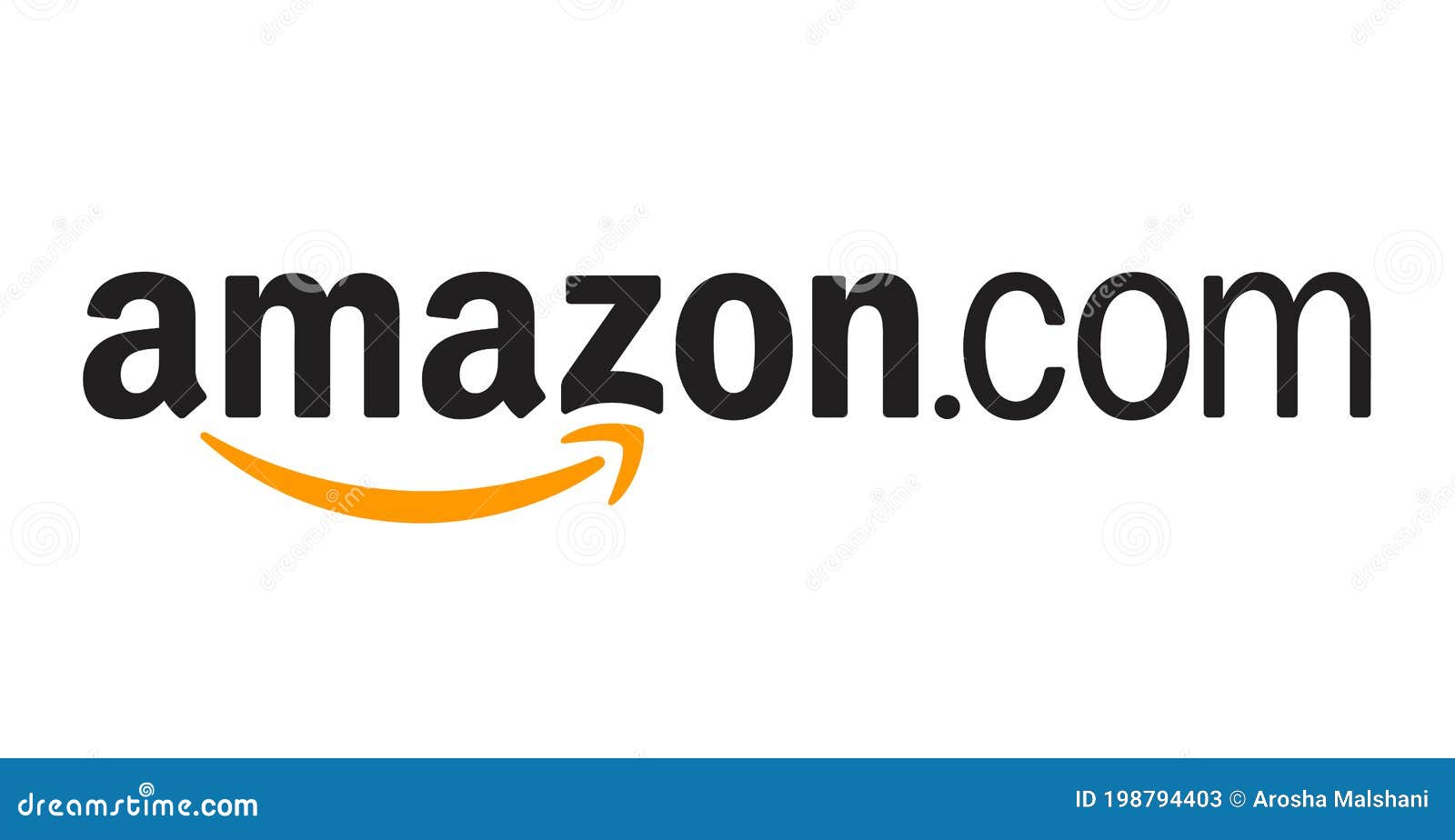 Amazon logo icon. editorial stock photo. Illustration of vector - 198794403