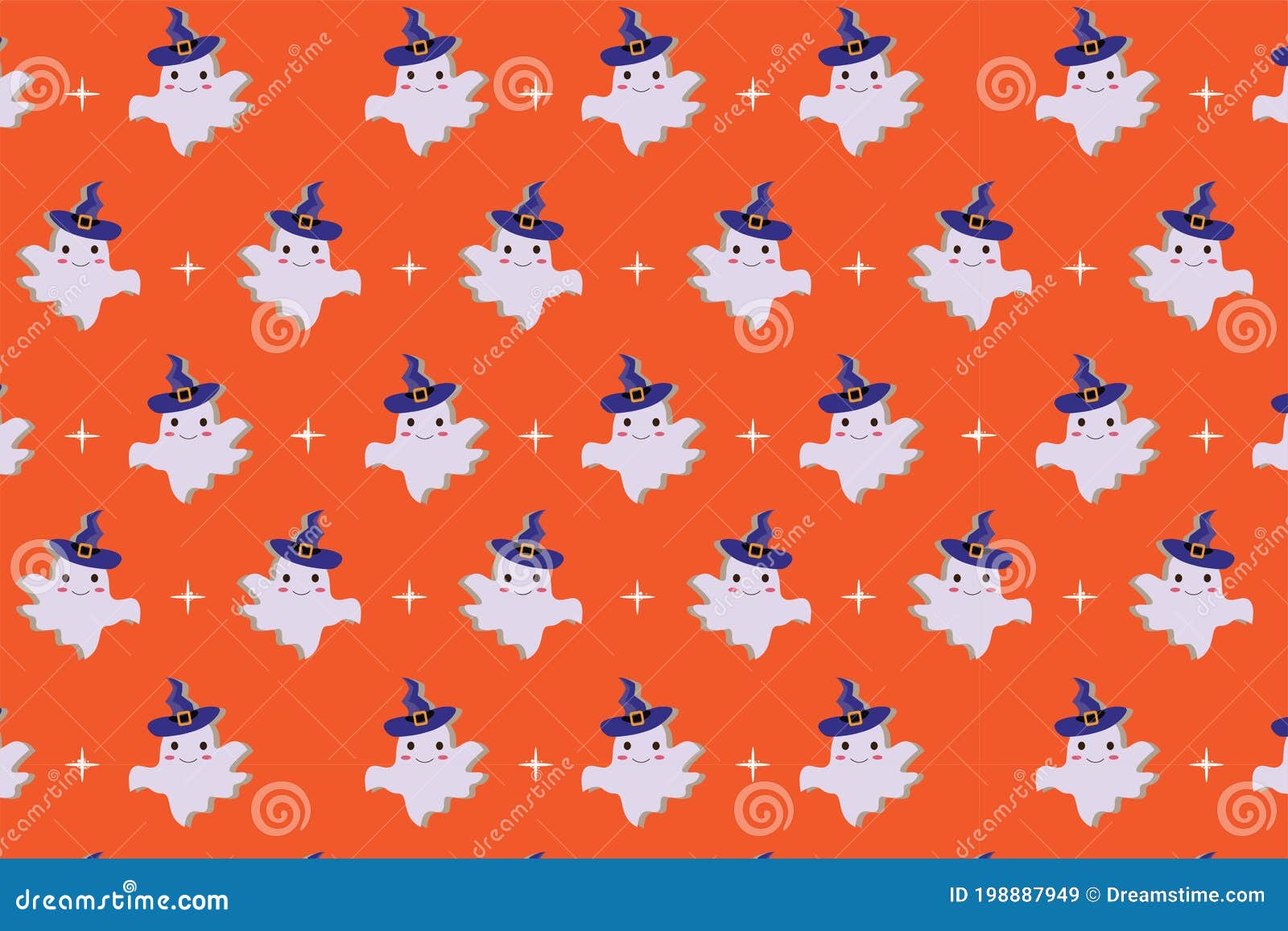 00009 Pattern Seamless Halloween Nine Stock Illustration - Illustration ...
