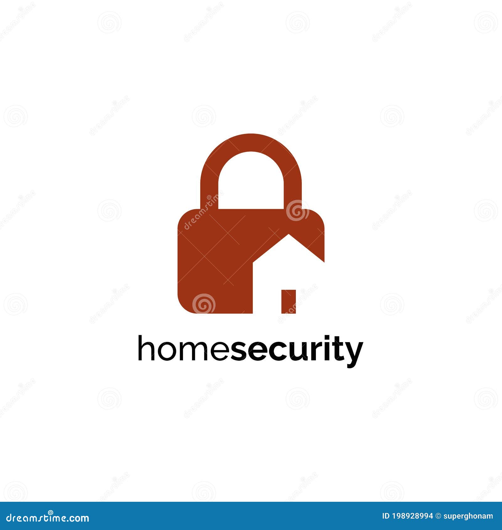 Home Security Logo Design Illustration Template Stock Vector ...