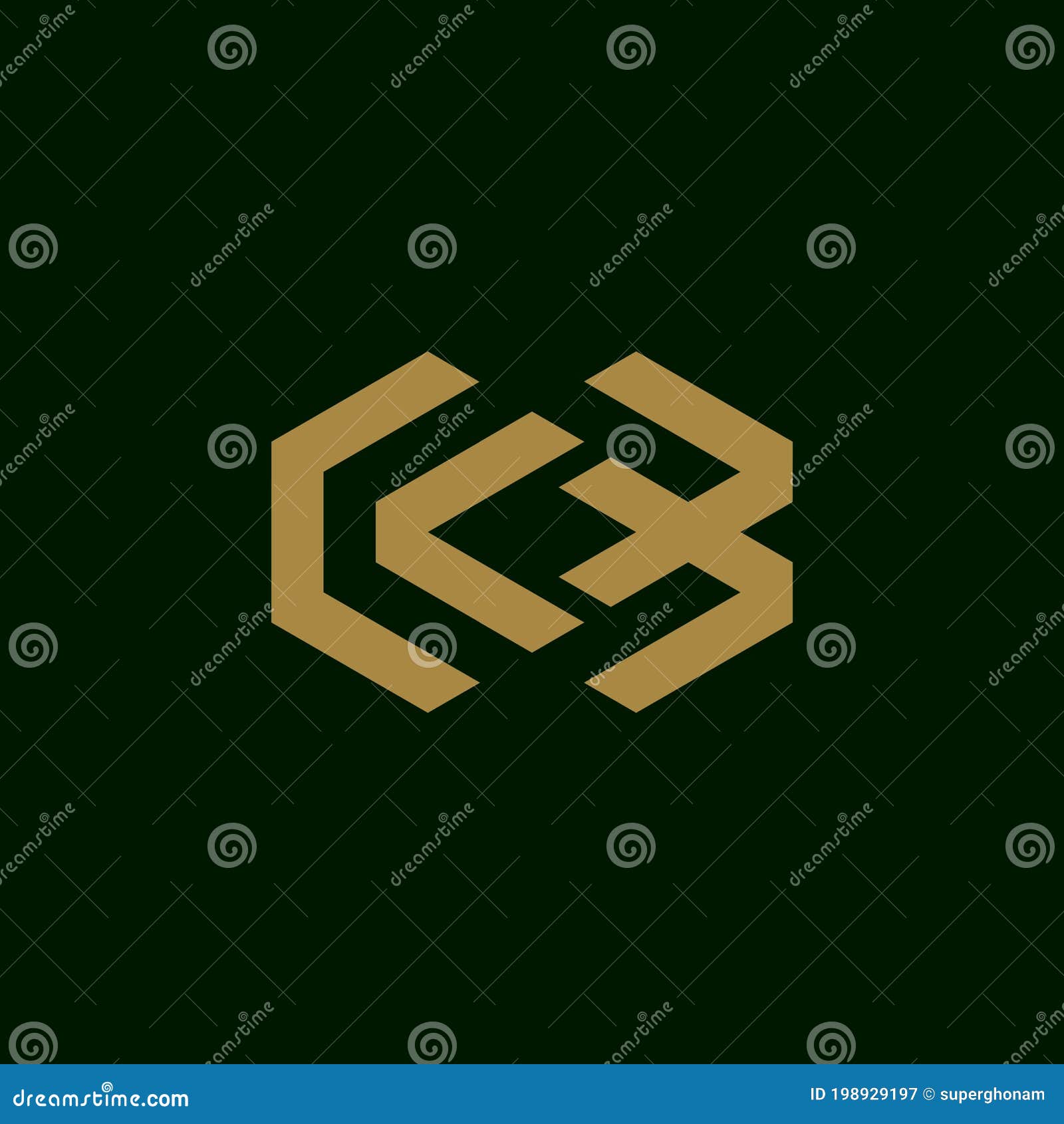 Letter CB Initial Symbol Logo Design Vector Template Stock Vector ...