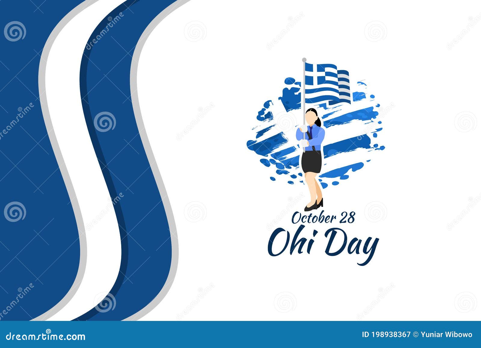 October 28, Happy Ohi Day stock vector. Illustration of holidays ...