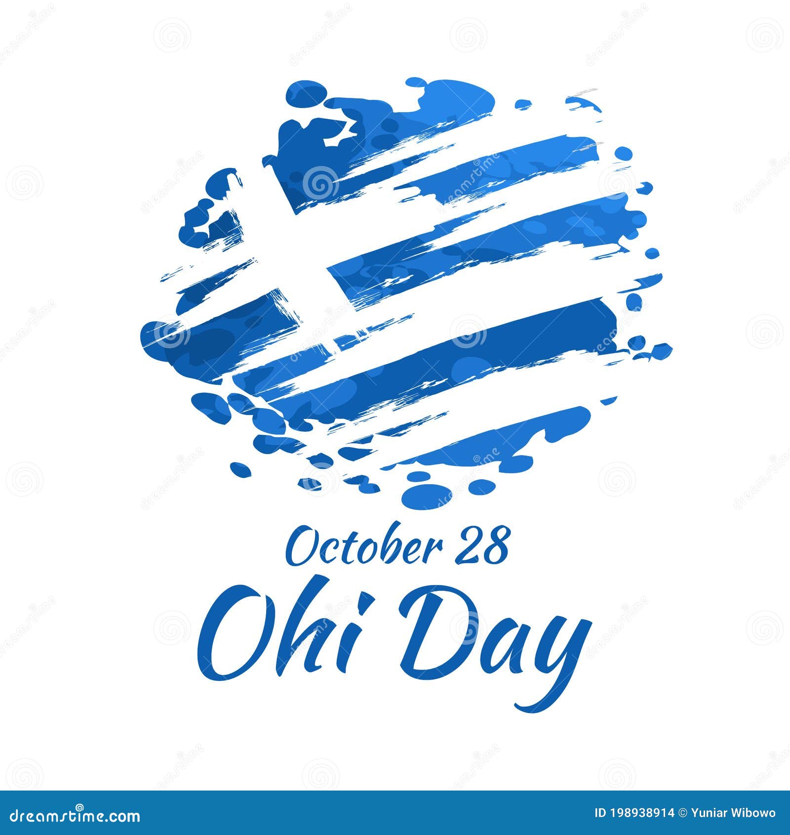 October 28, Happy Ohi Day stock vector. Illustration of greece - 198938914