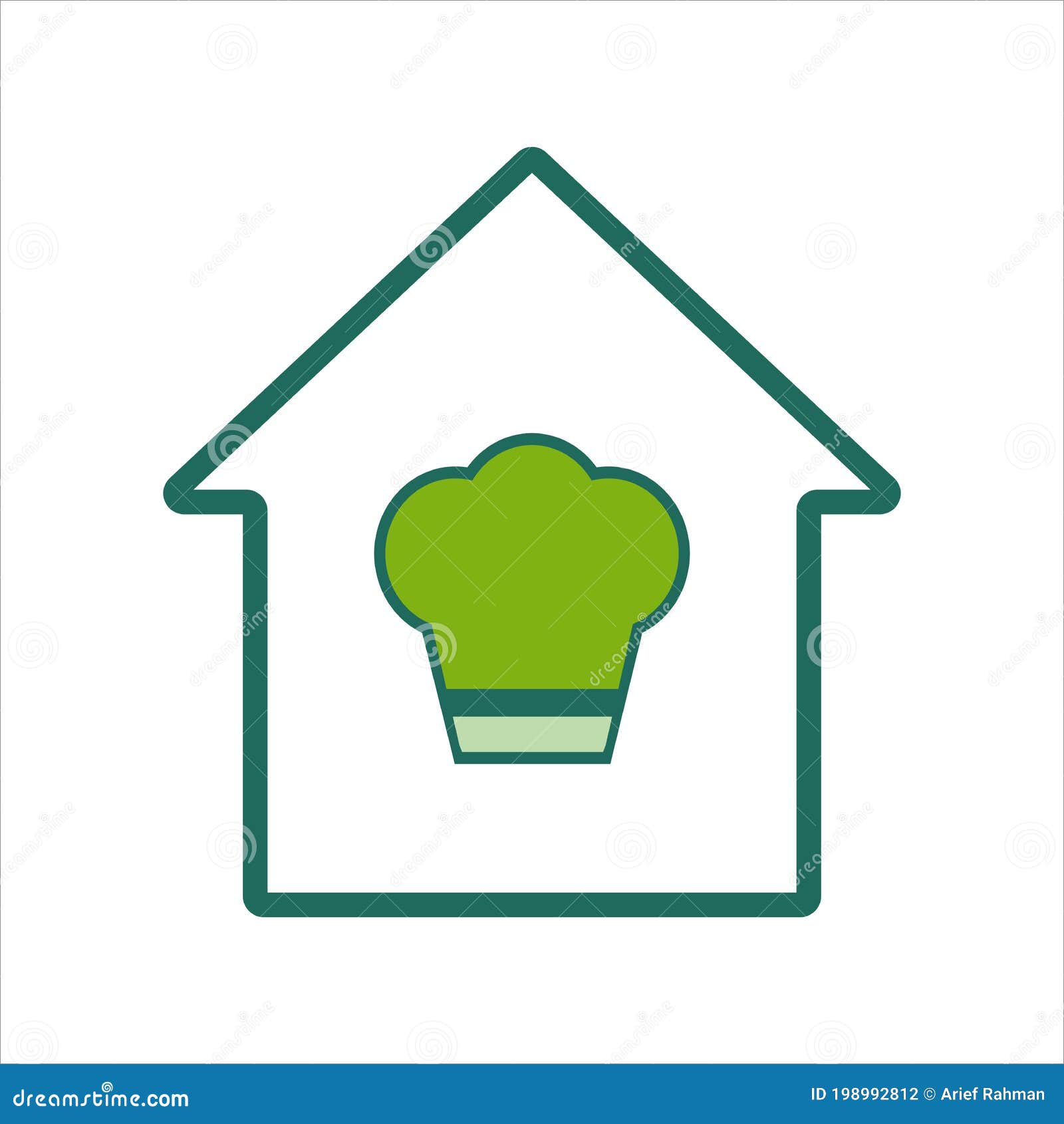 Home Icon. Home Icon with Chef Hat. Home Icon Concept for Mobile and ...