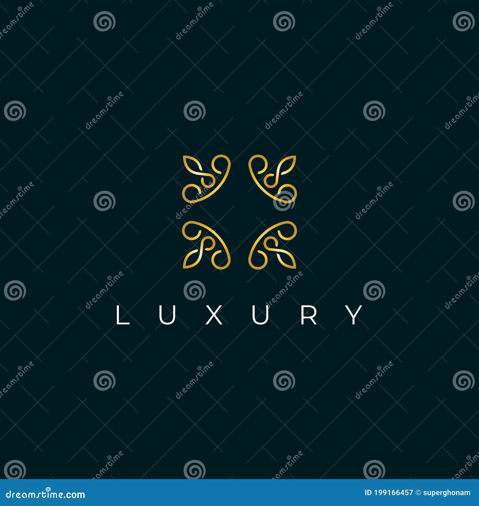 Premium Abstract Monogram Logo Design Stock Vector - Illustration of ...