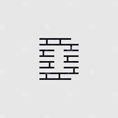 Construction Letter D with Brick Illustration Stock Vector ...