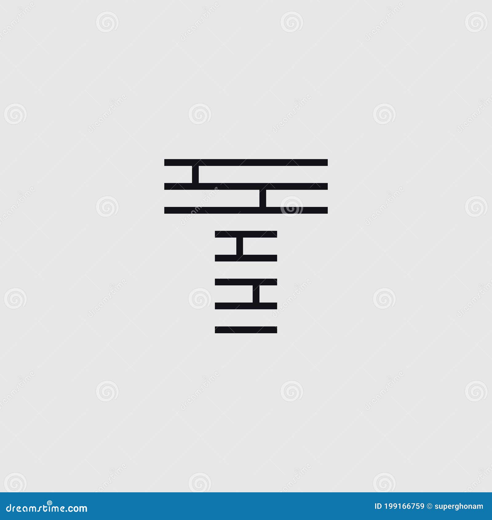 Construction Letter T with Brick Illustration Stock Vector ...