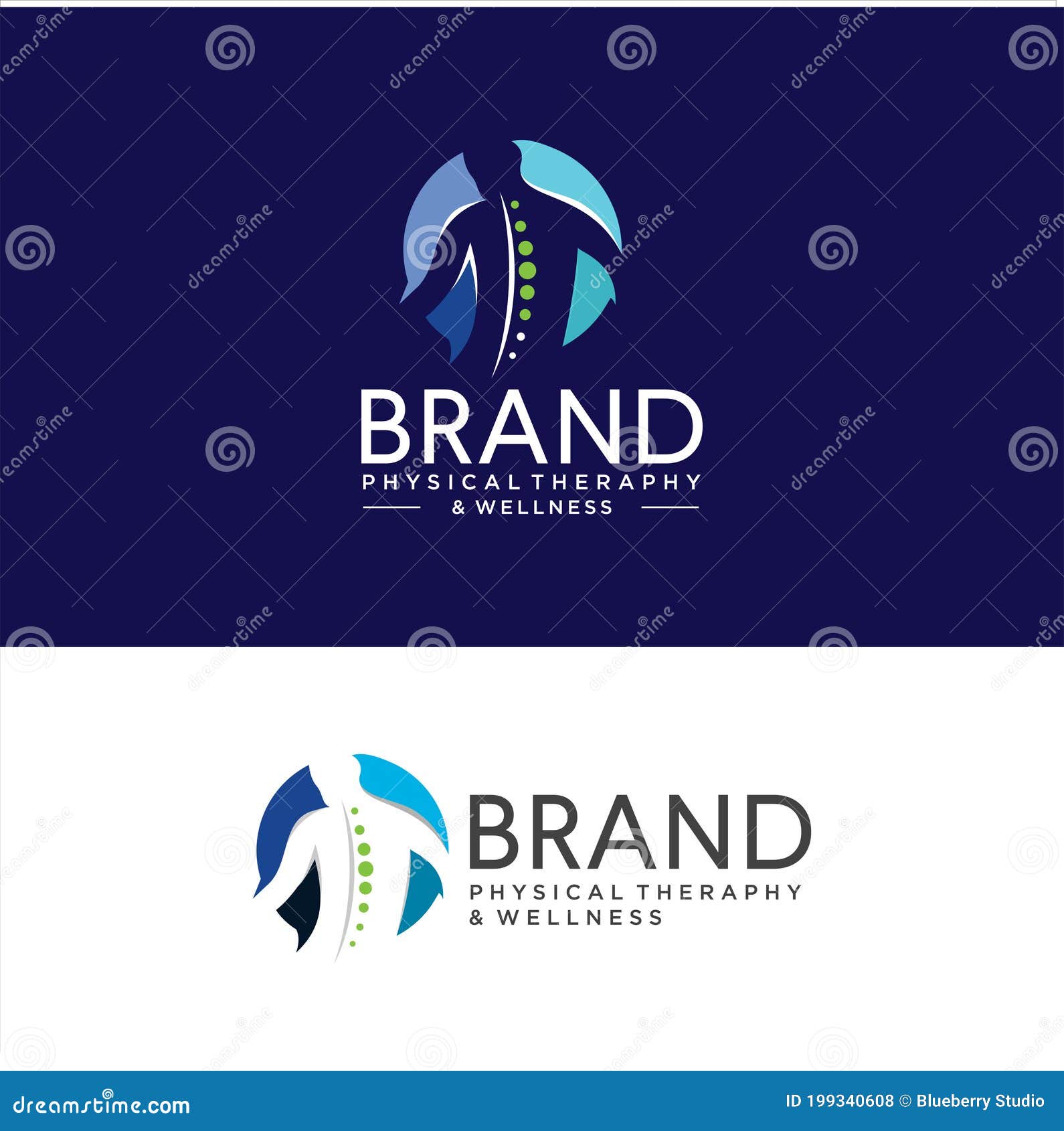 Physical Therapy Logo Vector Icon Illustration. Body Health Logo Icon ...