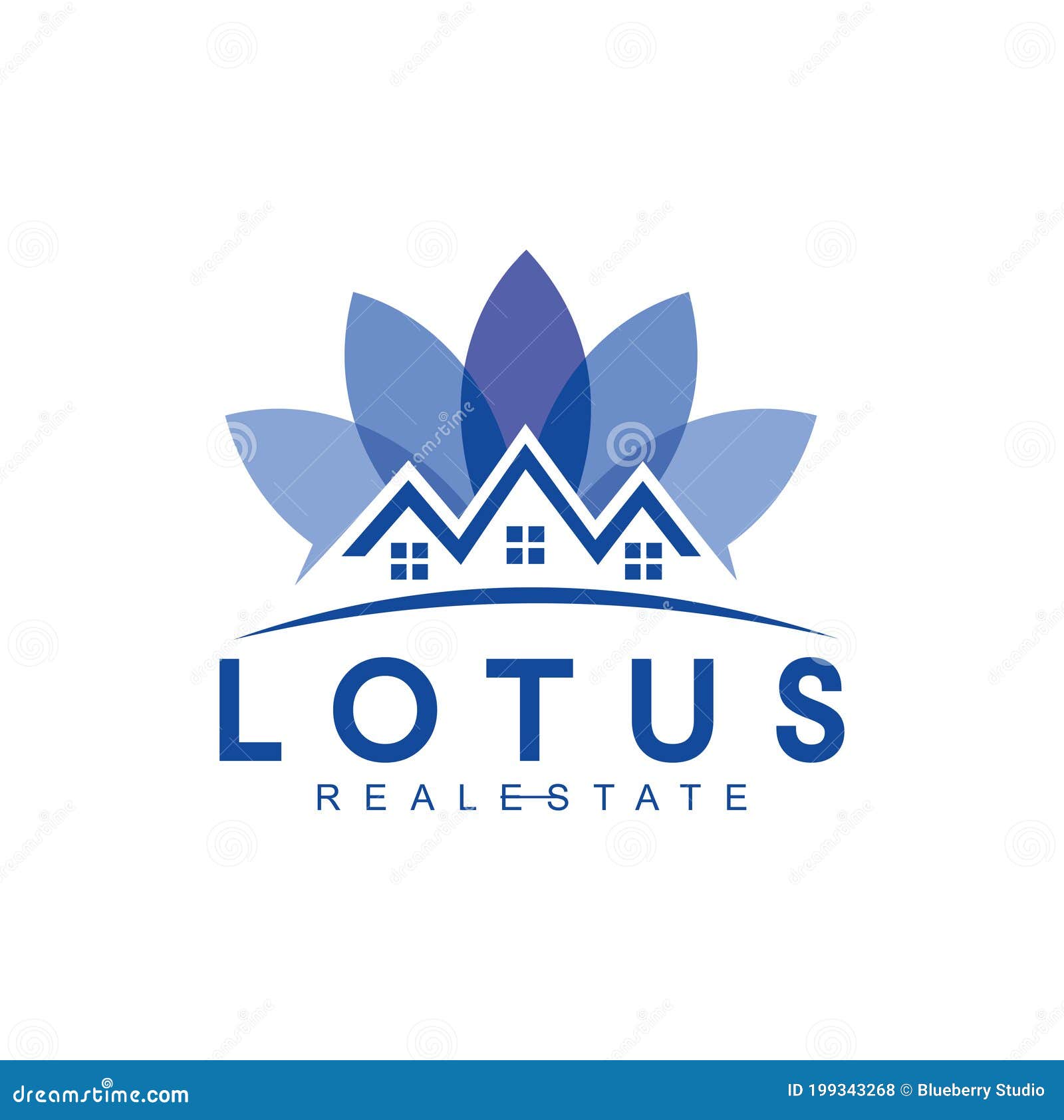 Lotus Home Logo Design Colorful Vector. Lotus House Logo Design Nature ...