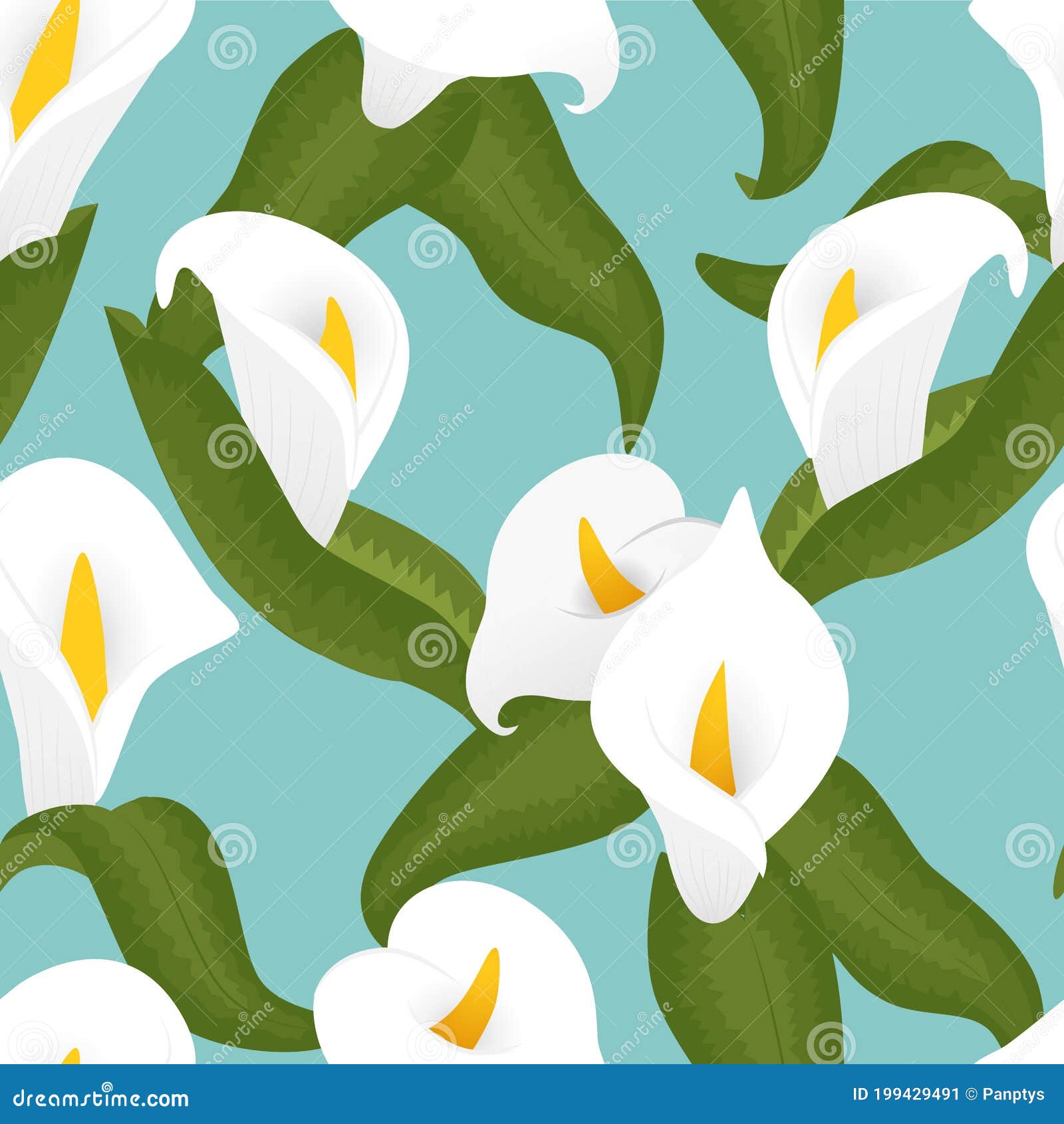 Calla Lilly, Floral, Flower Seamless Pattern. Elegant and Subtle ...
