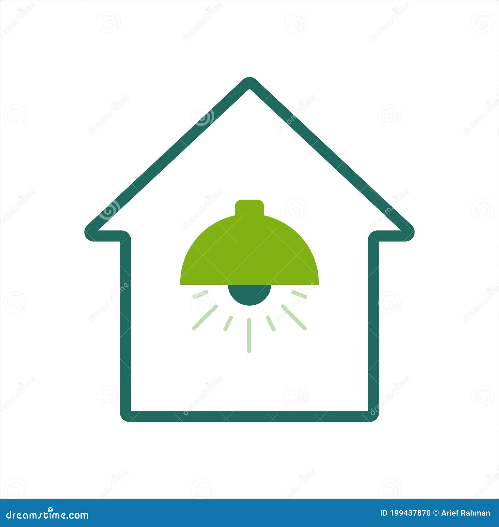 Home Icon. Home Icon with Decoration Light. Home Icon Concept for ...