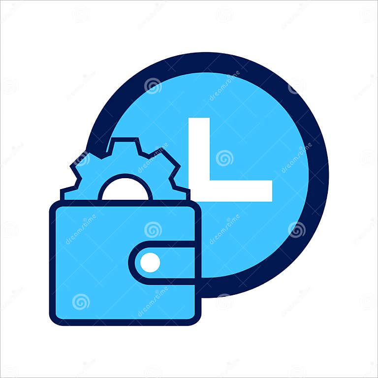 Setting Icon. Setting with Time Symbol. Concept of Time Management ...