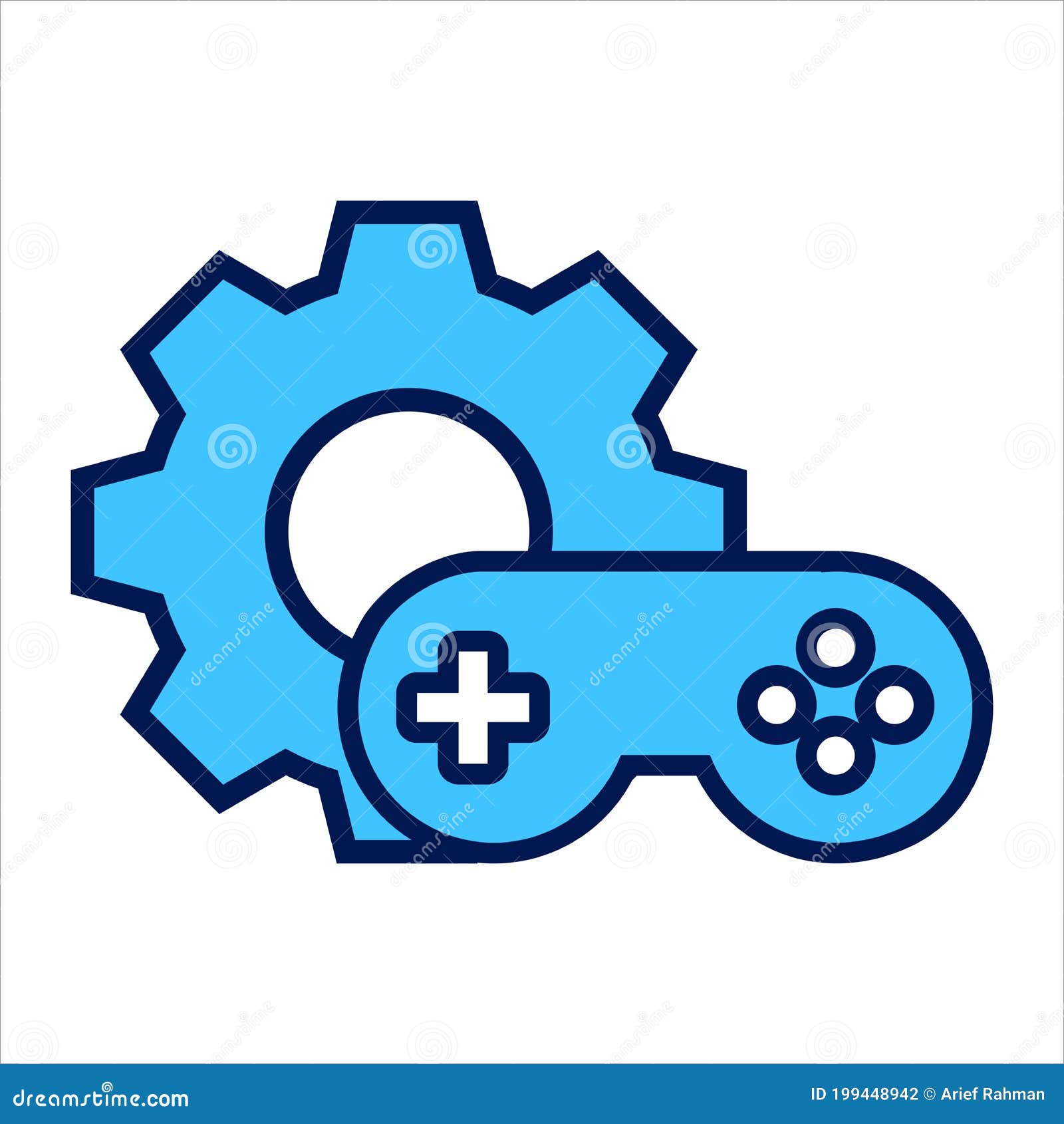Setting Icon. Setting with Game Symbol. Concept of Game Setting ...