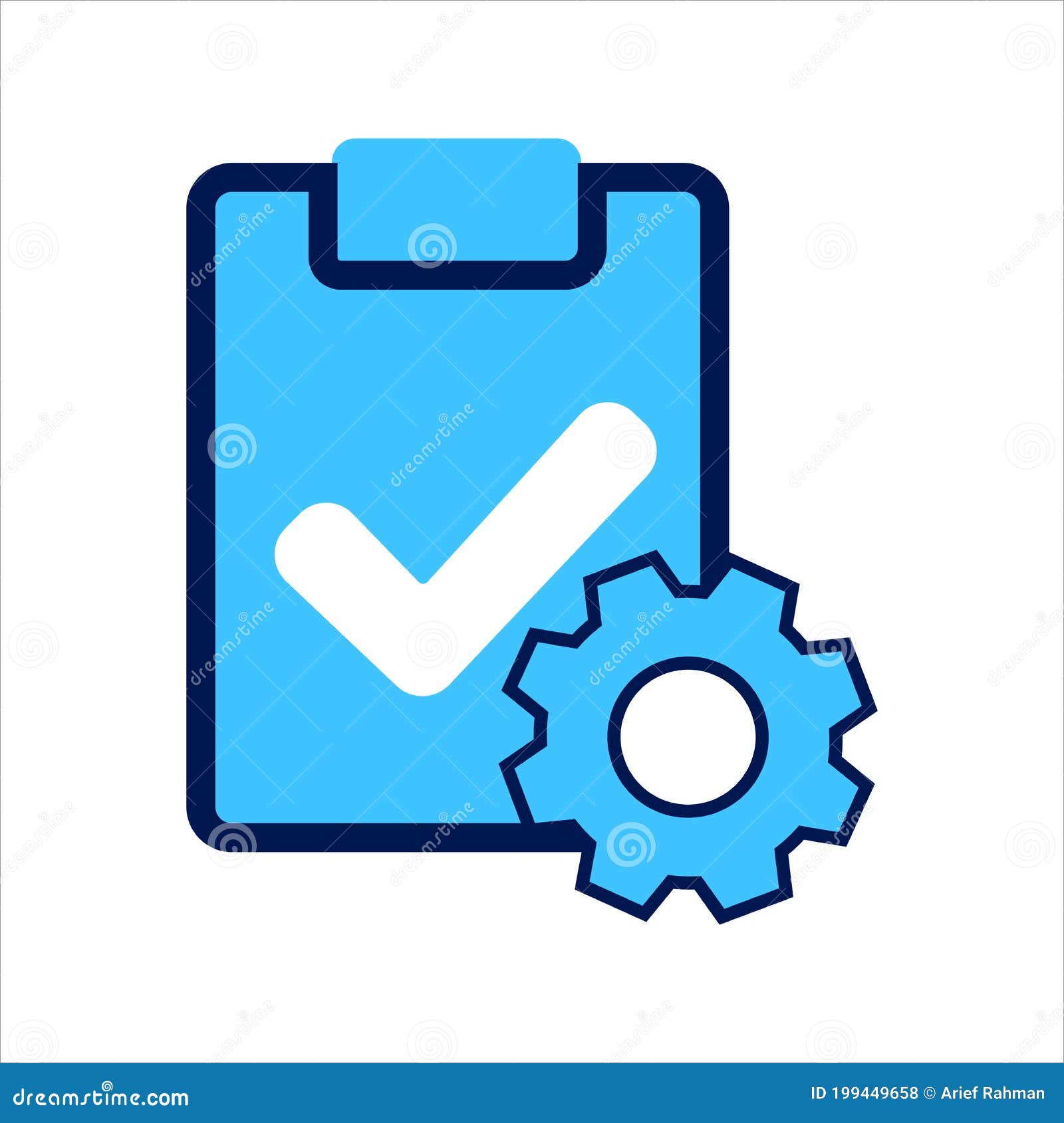 Setting Icon. Setting with Task Symbol. Concept of Task Management ...