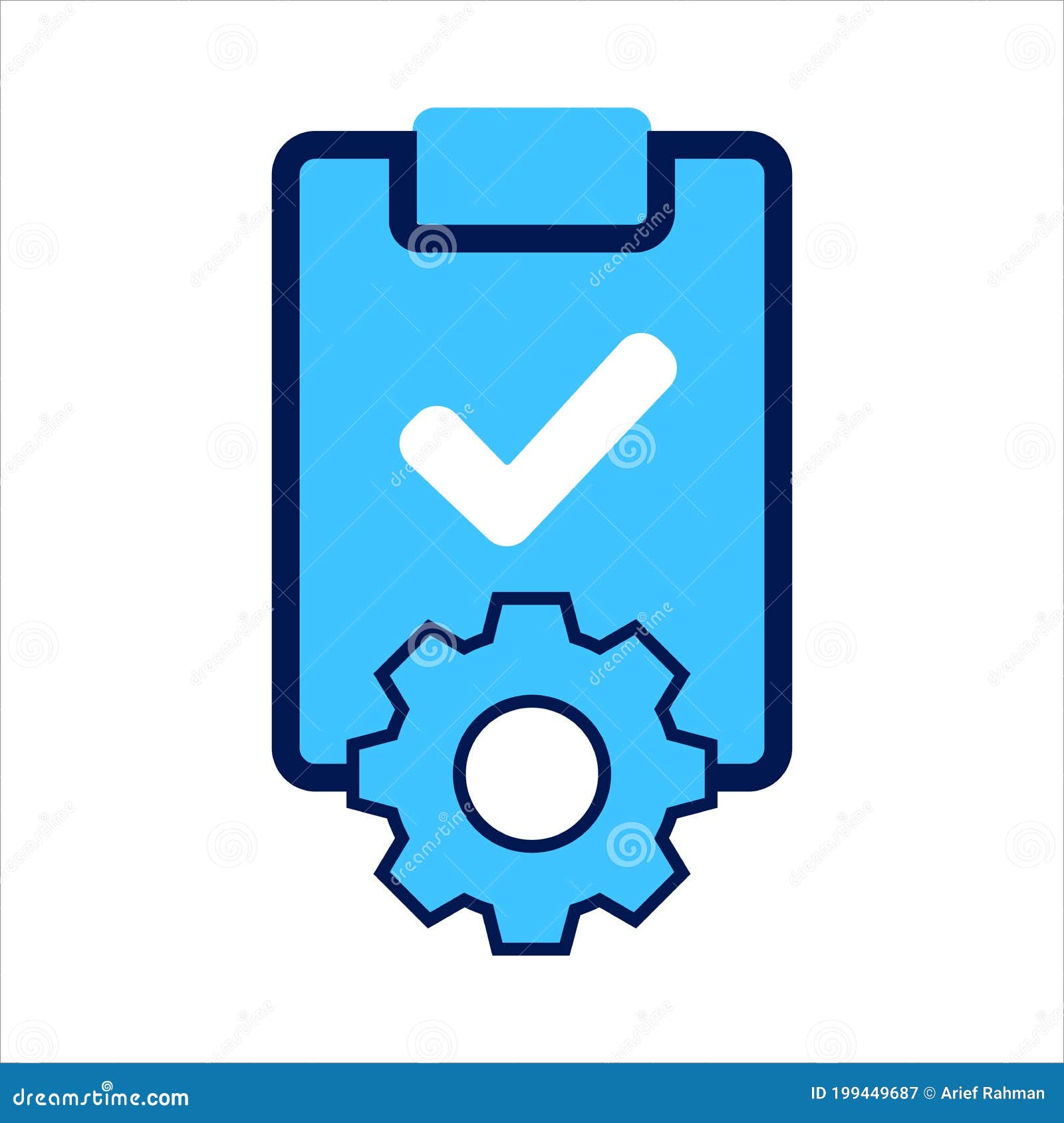 Setting Icon. Setting with Task Symbol. Concept of Task Management ...