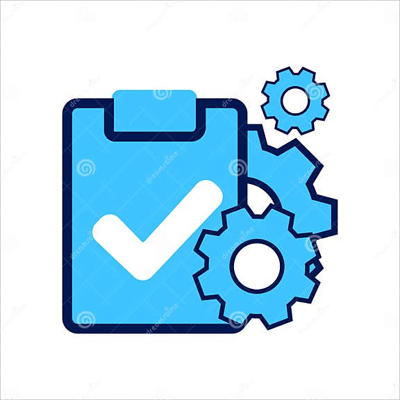 Setting Icon. Setting with Task Symbol. Concept of Task Management ...