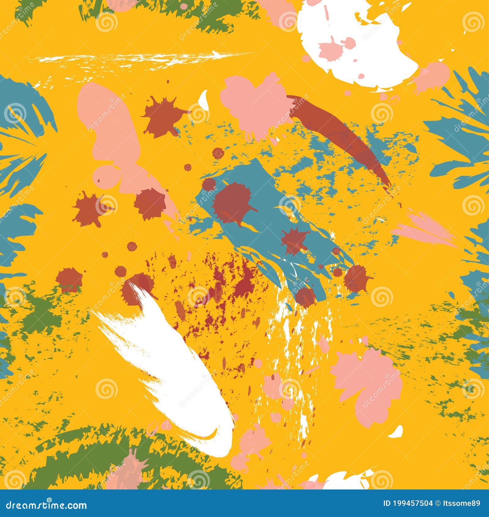 Abstract Seamless Pattern for Fabric Print, Textile, Gift Wrapping ...