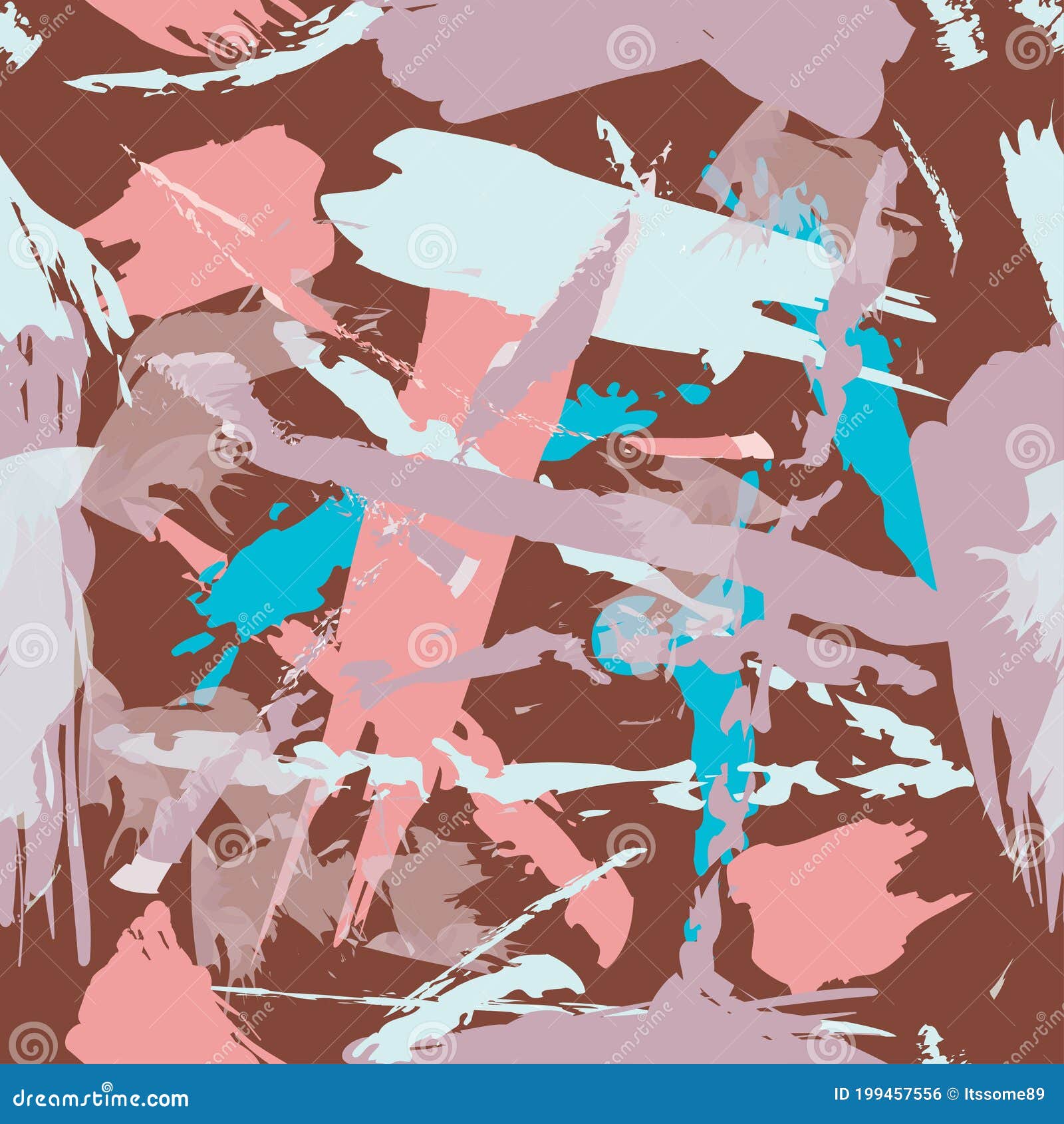 Abstract Seamless Pattern for Fabric Print, Textile, Gift Wrapping ...