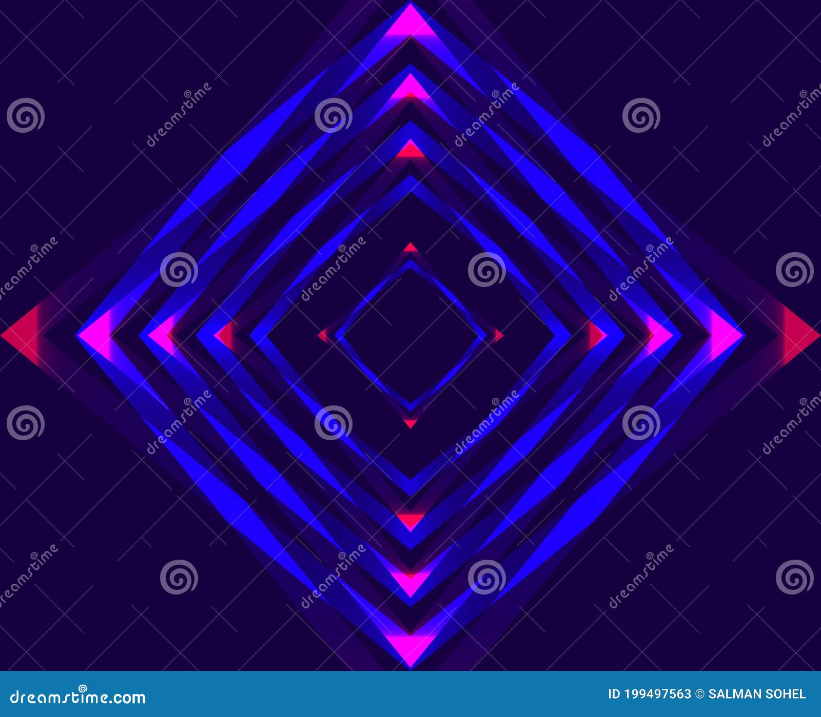 Colorful lighting design stock illustration. Illustration of morden ...