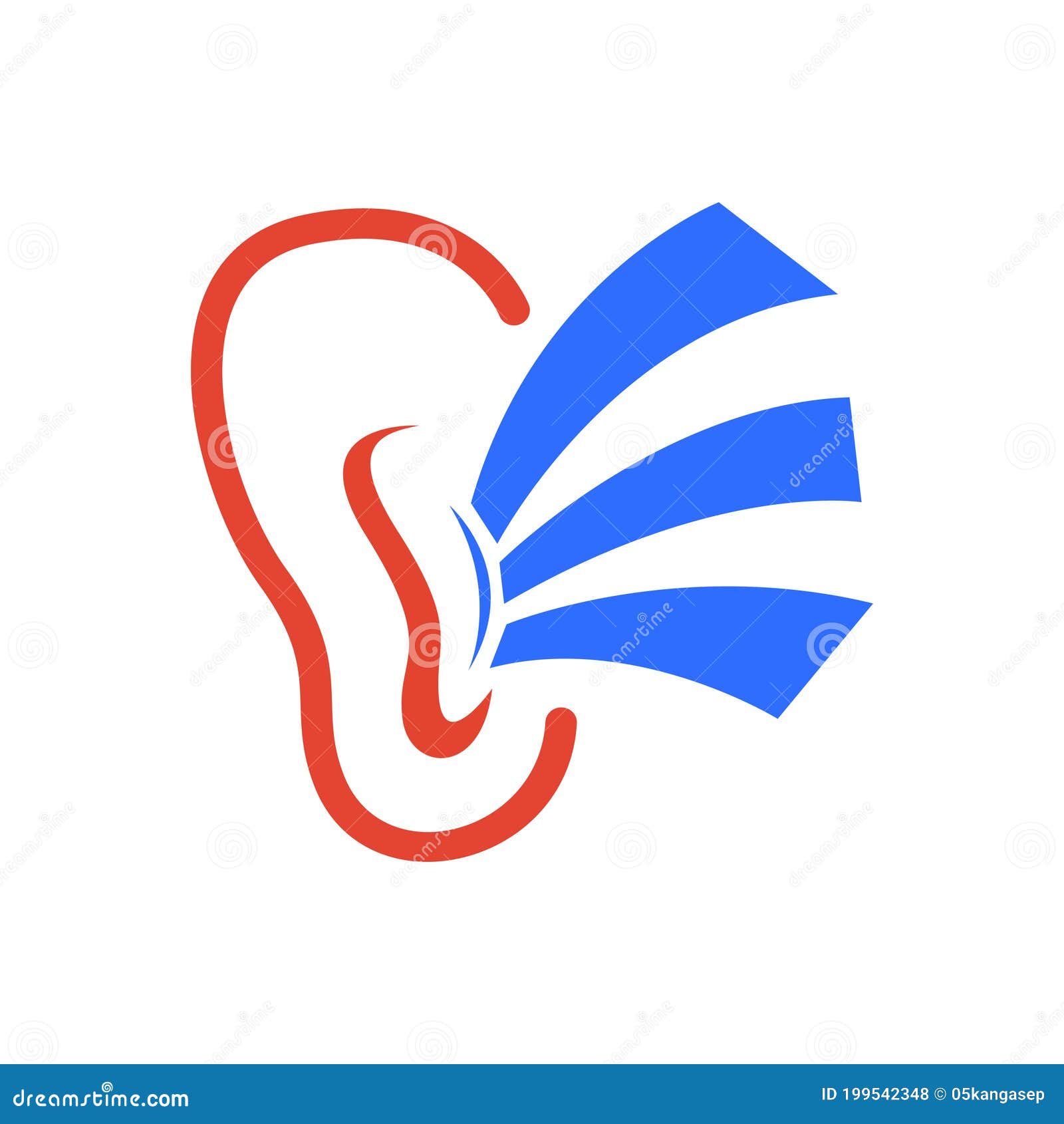 Ear Logo Template Vector Icon Hearing and Symbol Clinic Stock Vector ...
