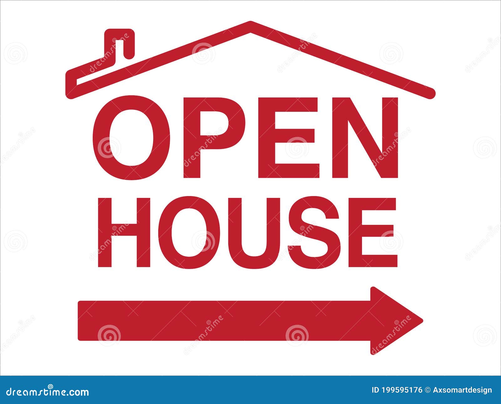 Open House Sign Template for Real Estate Agents | Directional Layout ...