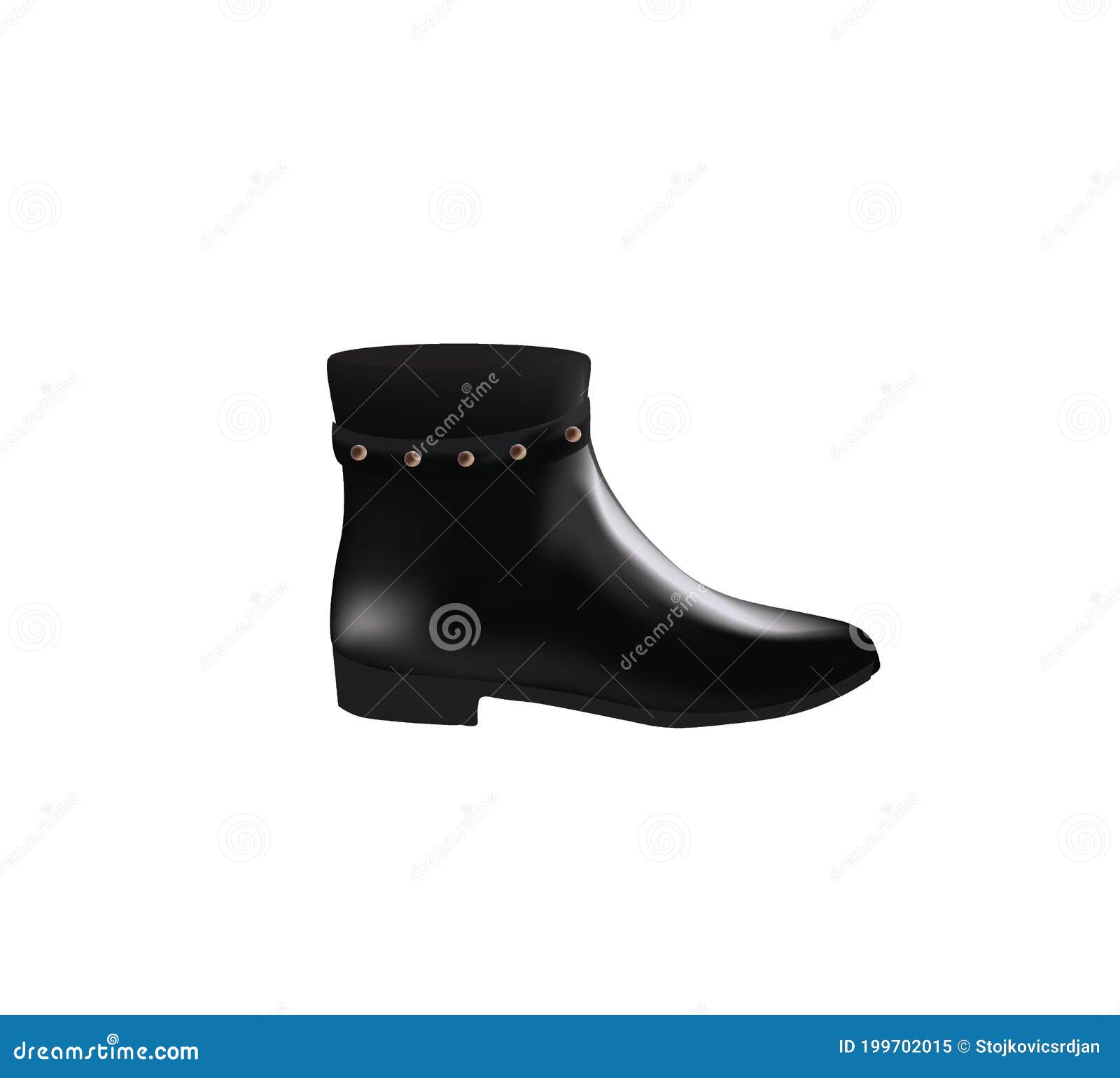 Black women boots stock vector. Illustration of boots - 199702015