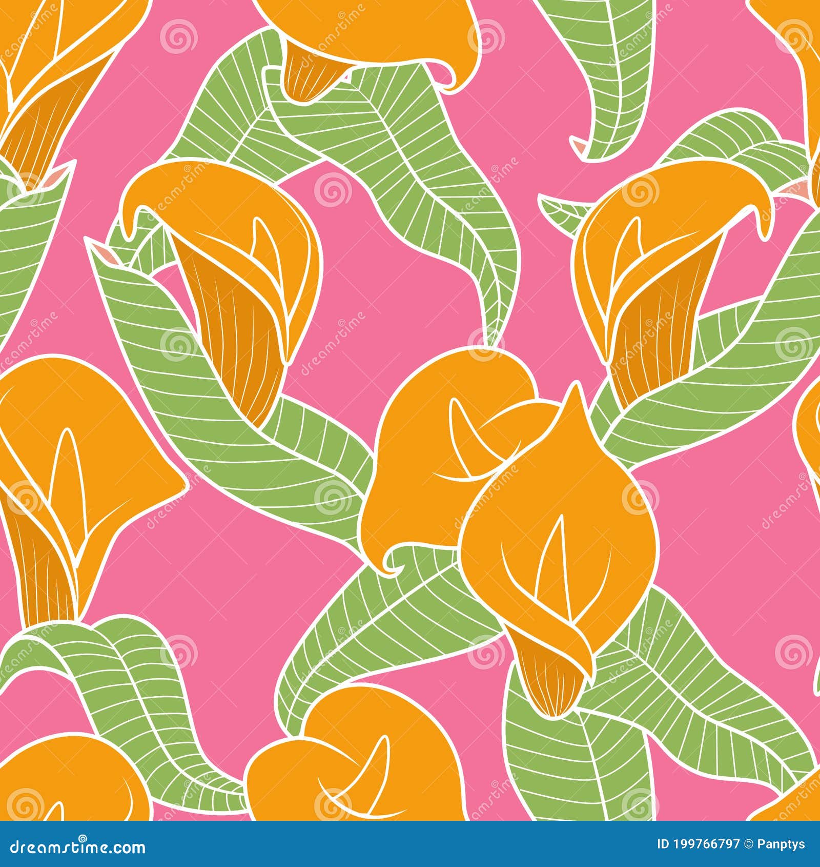 Calla Lilly, Floral, Flower Seamless Pattern. Elegant and Subtle ...