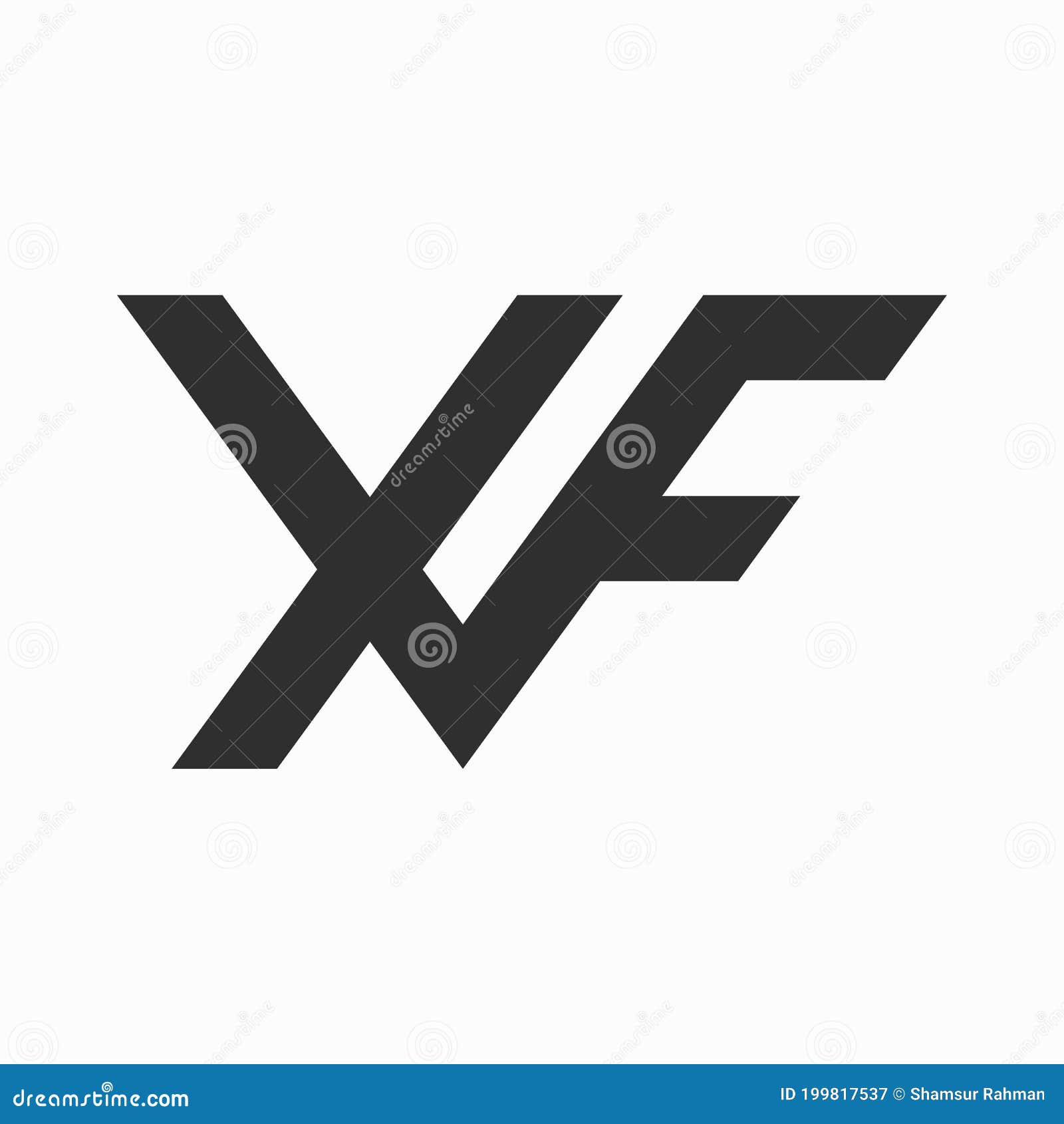 Initial Letter Fx Logo or Xf Logo Vector Design Template Stock Vector ...