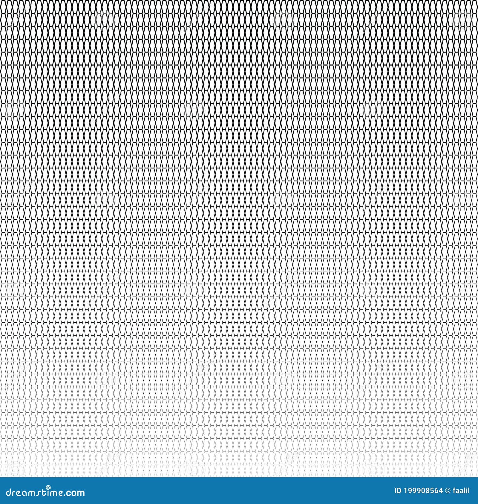 Sporty Halftone Hexagon Pattern in Black and White Stock Vector ...