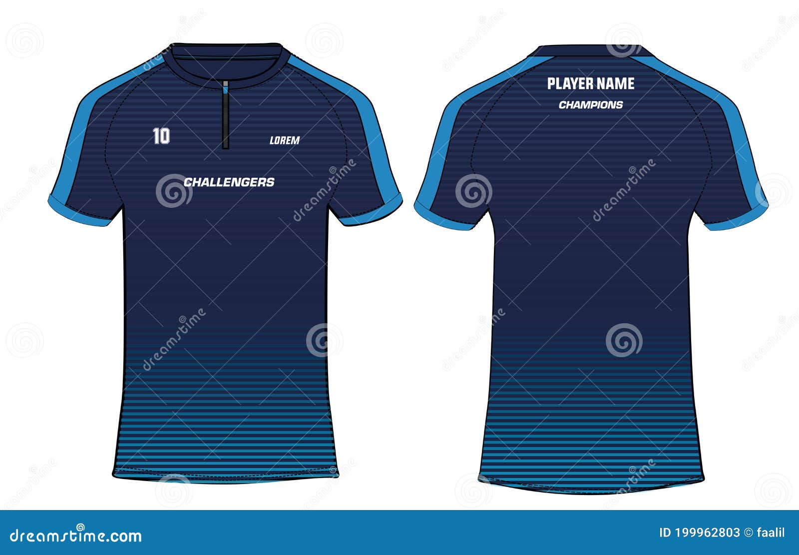 Round Neck Short Sleeve Soccer Jersey Design Vector Template for ...