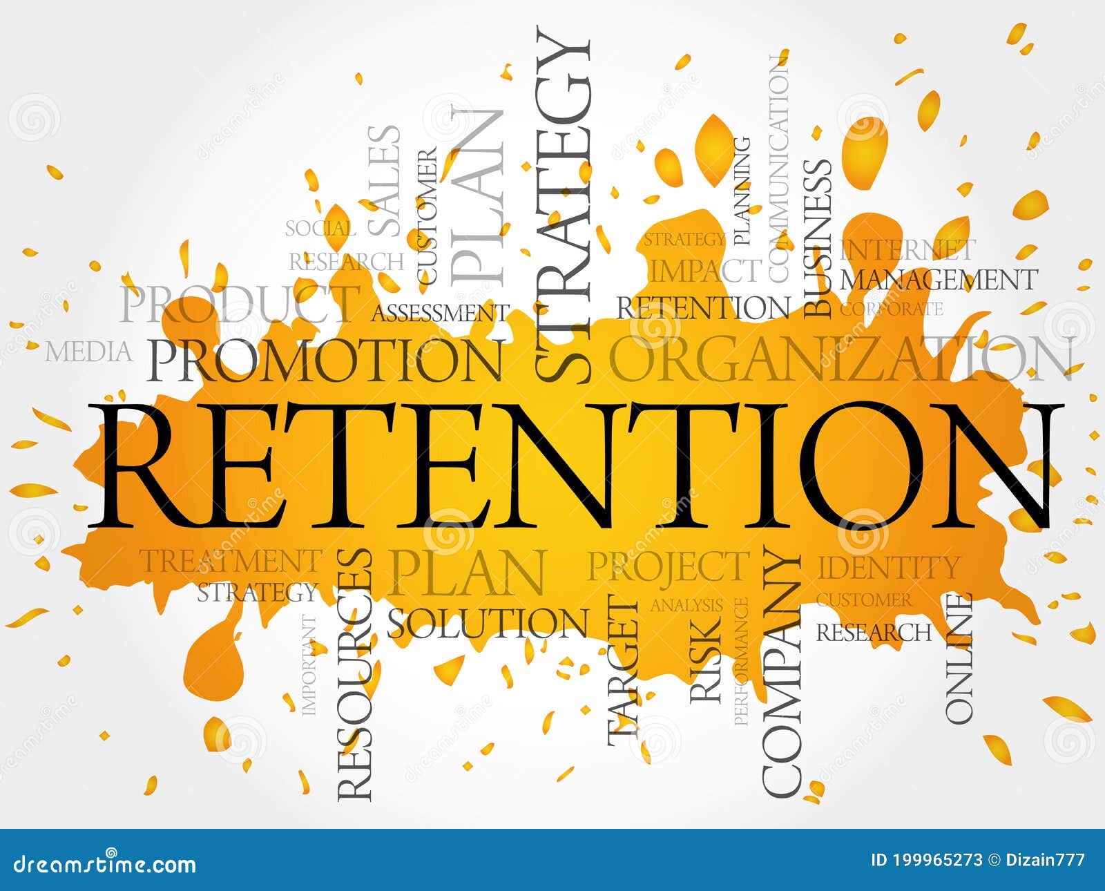 RETENTION Word Cloud Collage Royalty-Free Stock Photography ...
