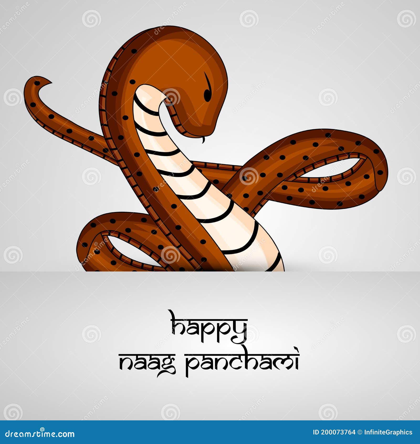 Hindu Festival Naag Panchami Stock Illustration - Illustration of ...