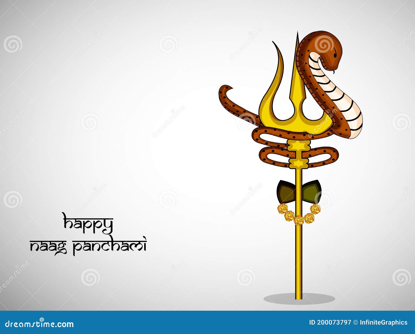 Naag Panchami Indian Festival Card Background Stock Photography ...
