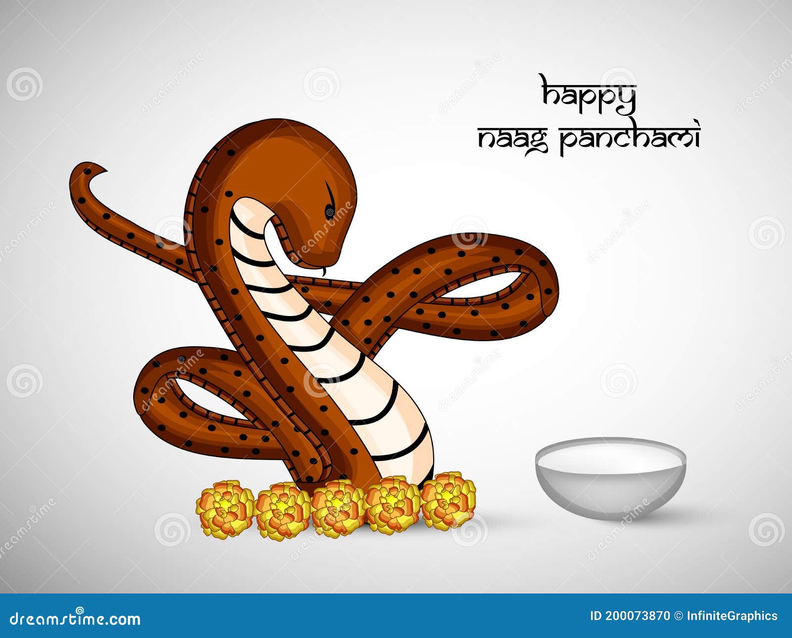 Hindu Festival Naag Panchami Stock Illustration - Illustration of ...