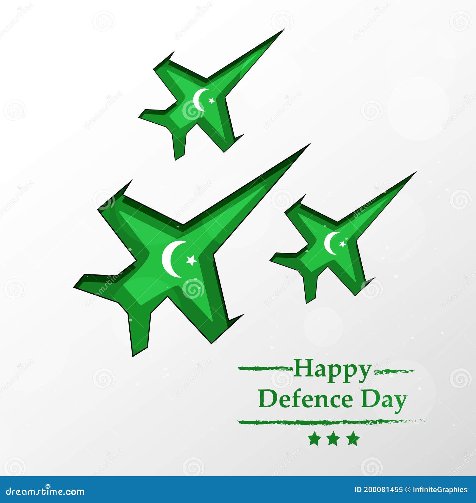 Pakistan Defence Day stock vector. Illustration of holiday - 200081455