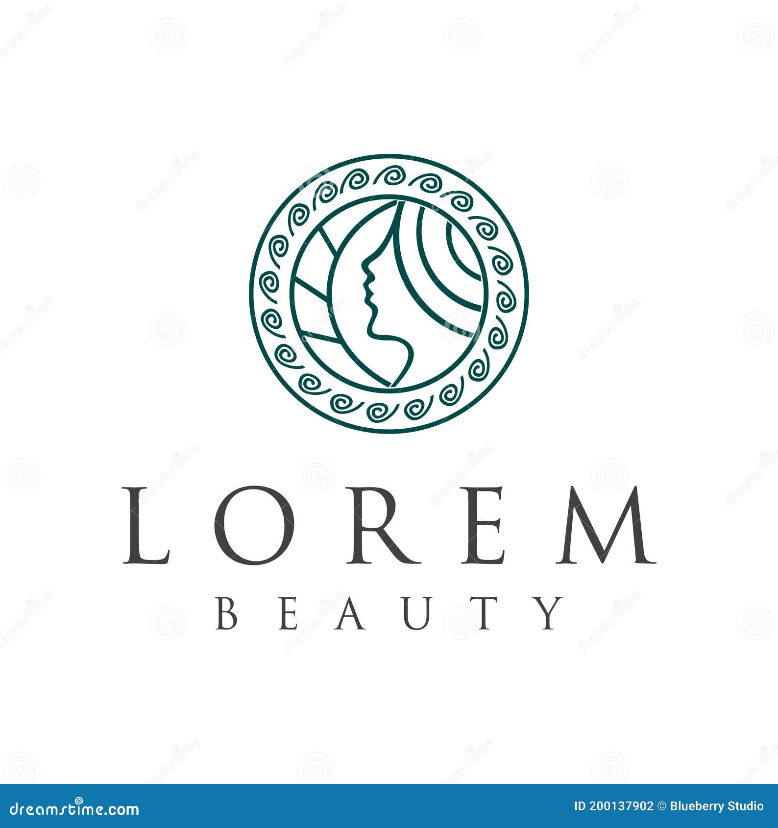 Line Art Face Logo Simple Modern. Simple Beauty Cosmetic Logo Design ...