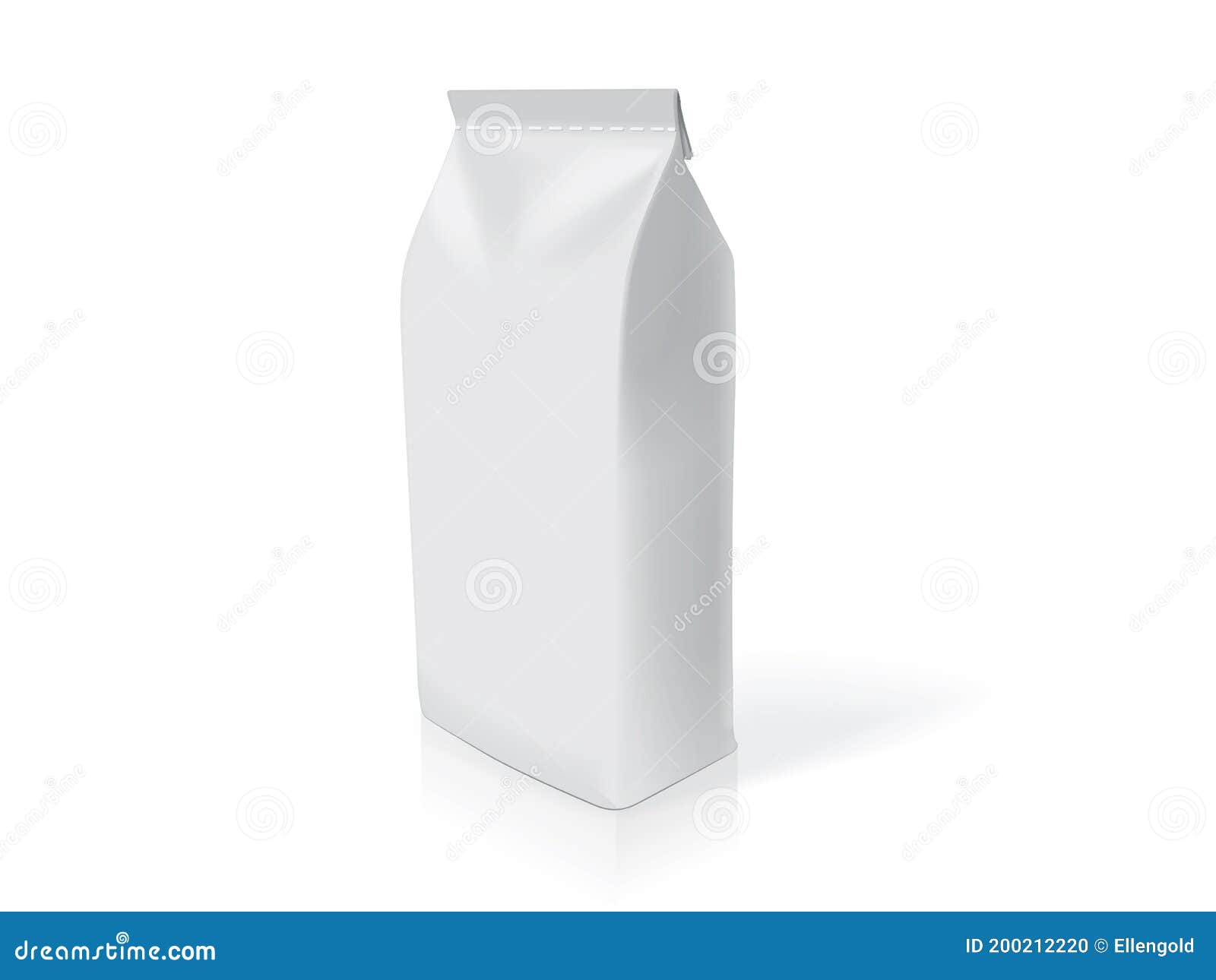 White Paper Packaging Mock Up Vector Stock Vector - Illustration of ...