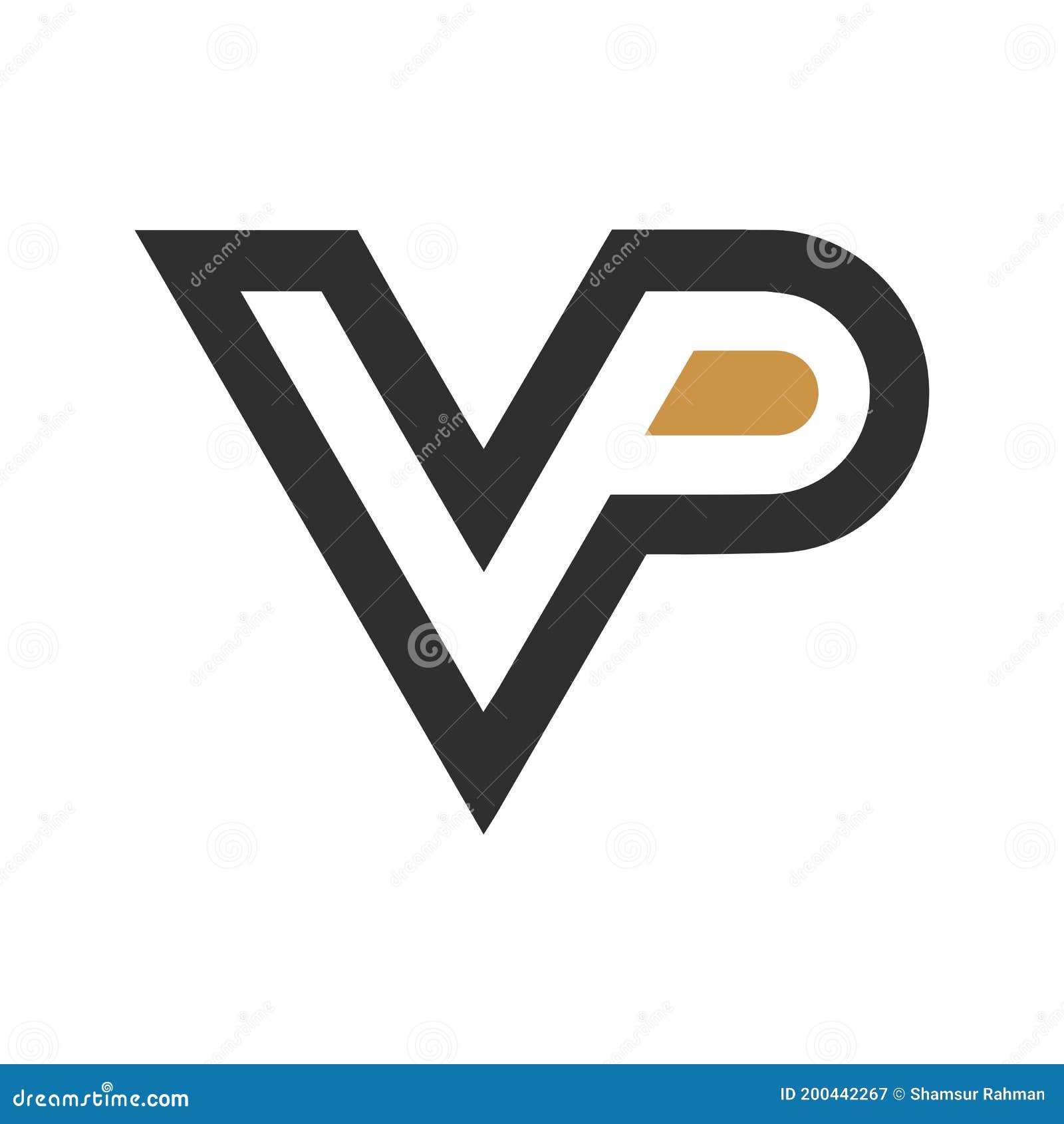 Initial Letter Vp Logo or Pv Logo Vector Design Template Stock Vector ...