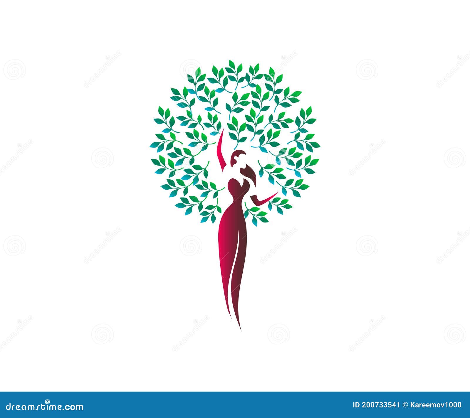 Dryad Mythology Tree Vector Isolated Stock Vector - Illustration of ...