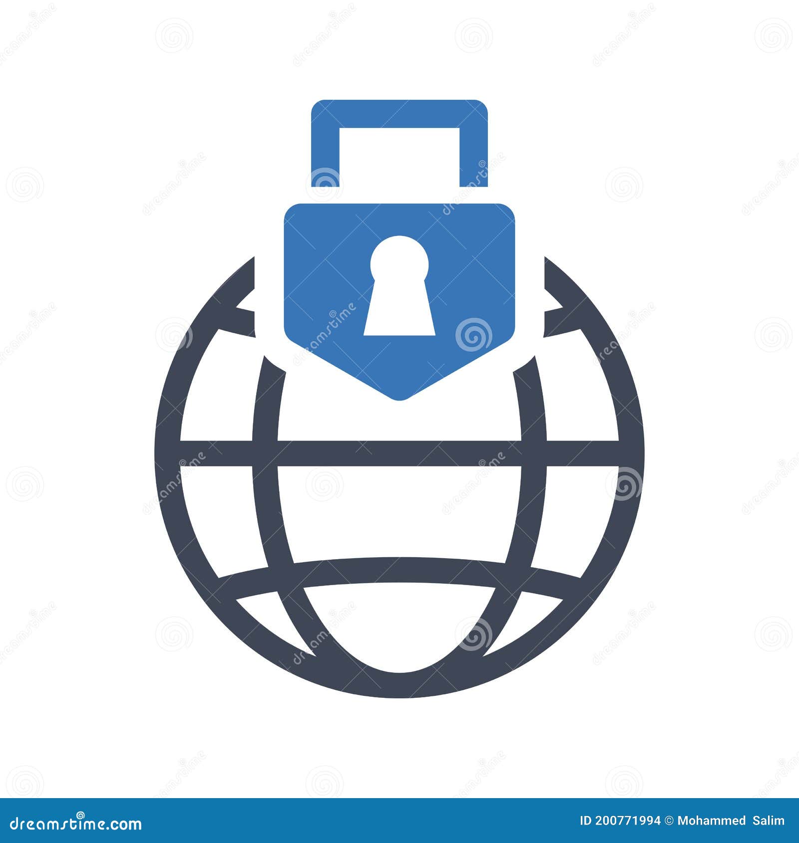 Internet Protection Icon Vector Illustration Stock Vector ...