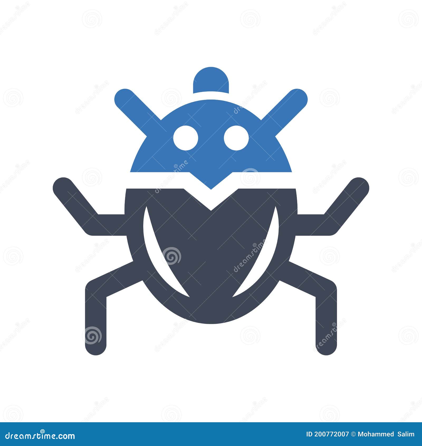 Bug Virus Icon Vector Illustration Stock Vector - Illustration of virus ...