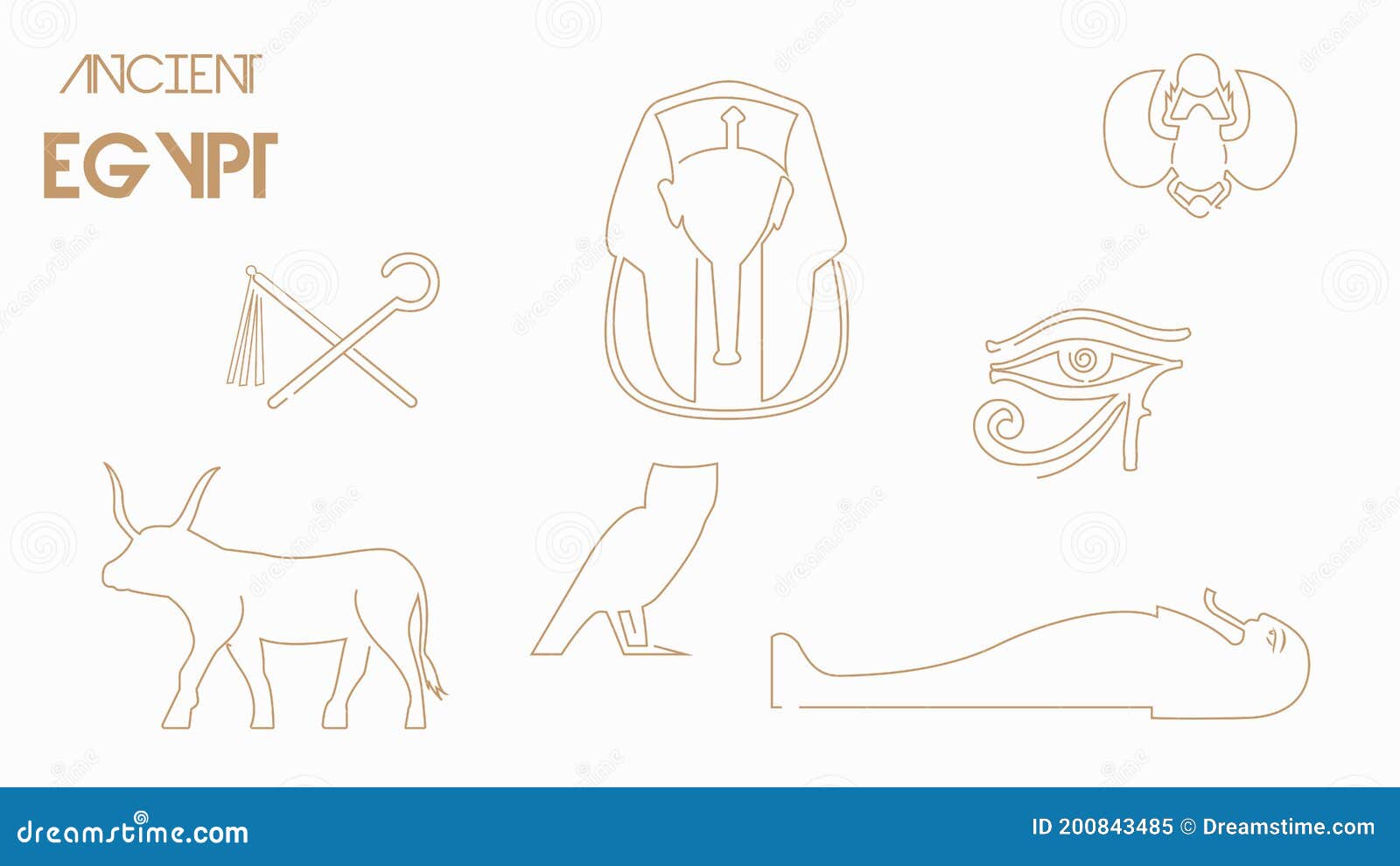 Pharaonic Curse - Ancient Egypt Cartoon Vector | CartoonDealer.com ...